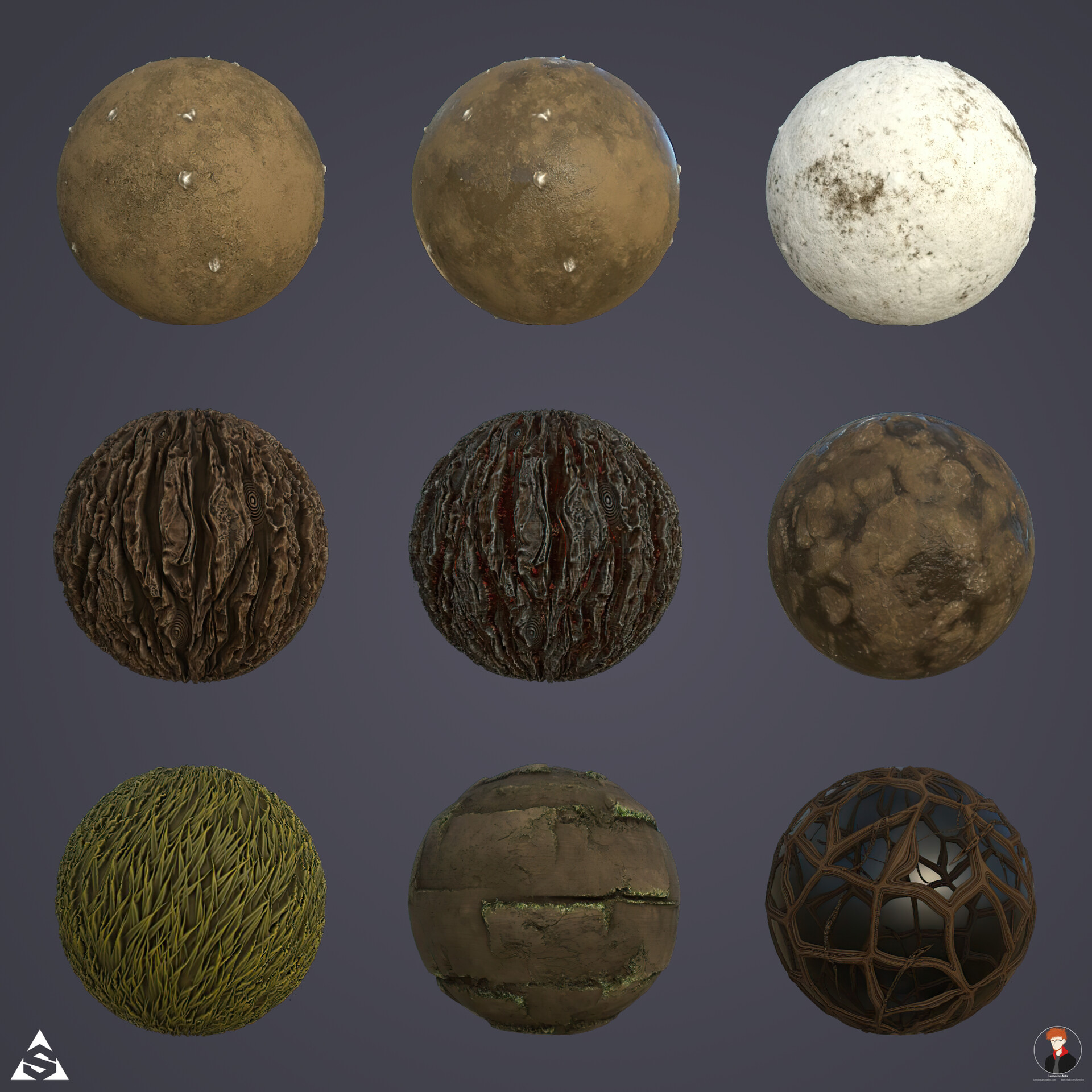 ArtStation - Balor Forest Materials