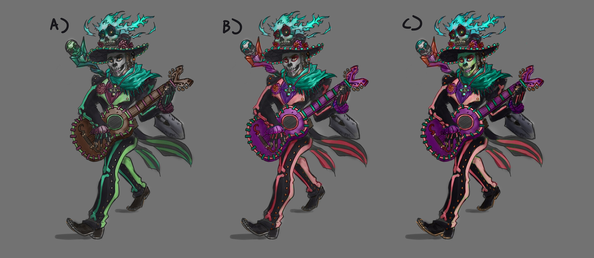 Adrian Carrington - Day of the Dead Necromancer (Client Work)