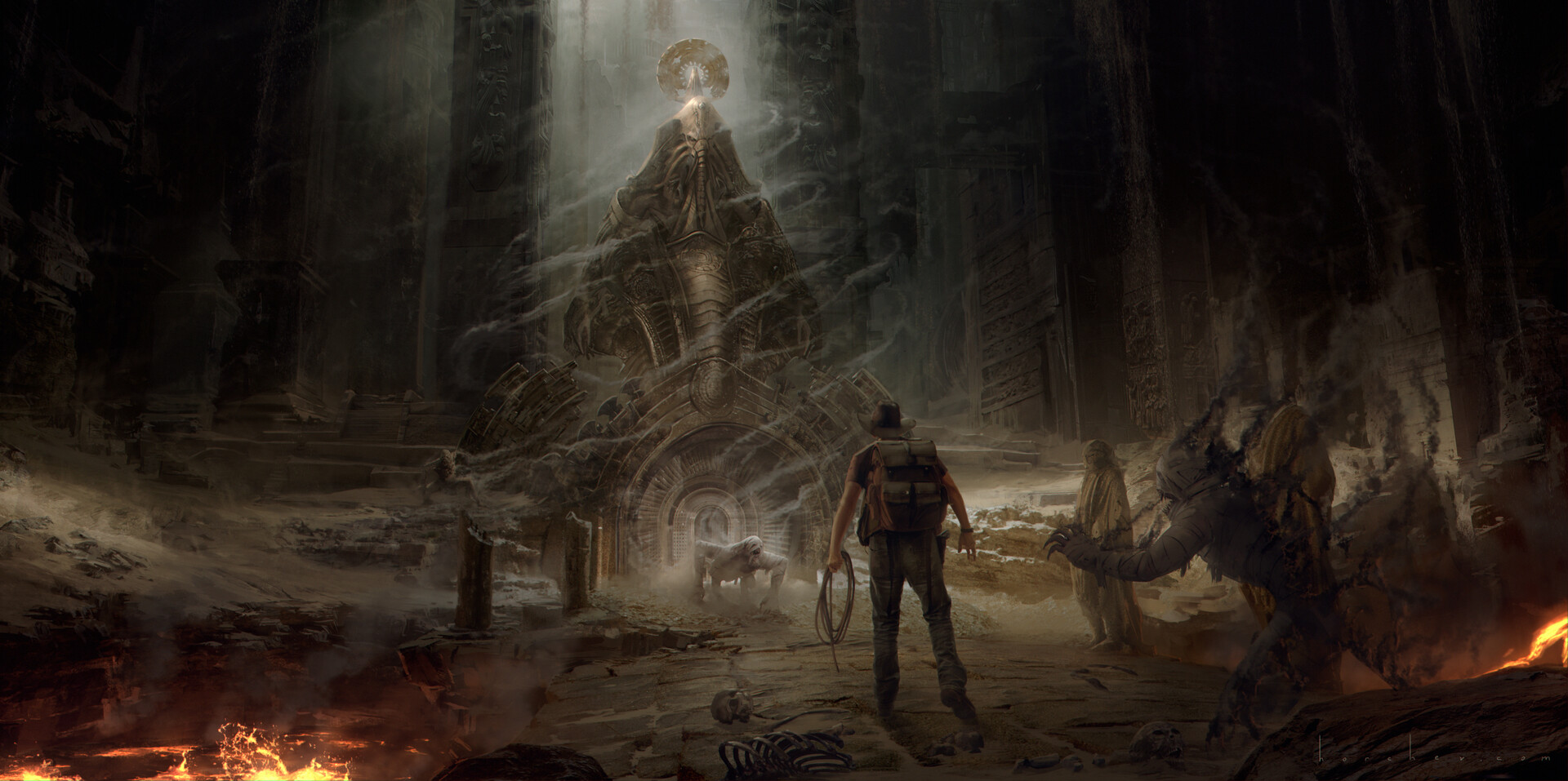 ArtStation - The ancient gods.