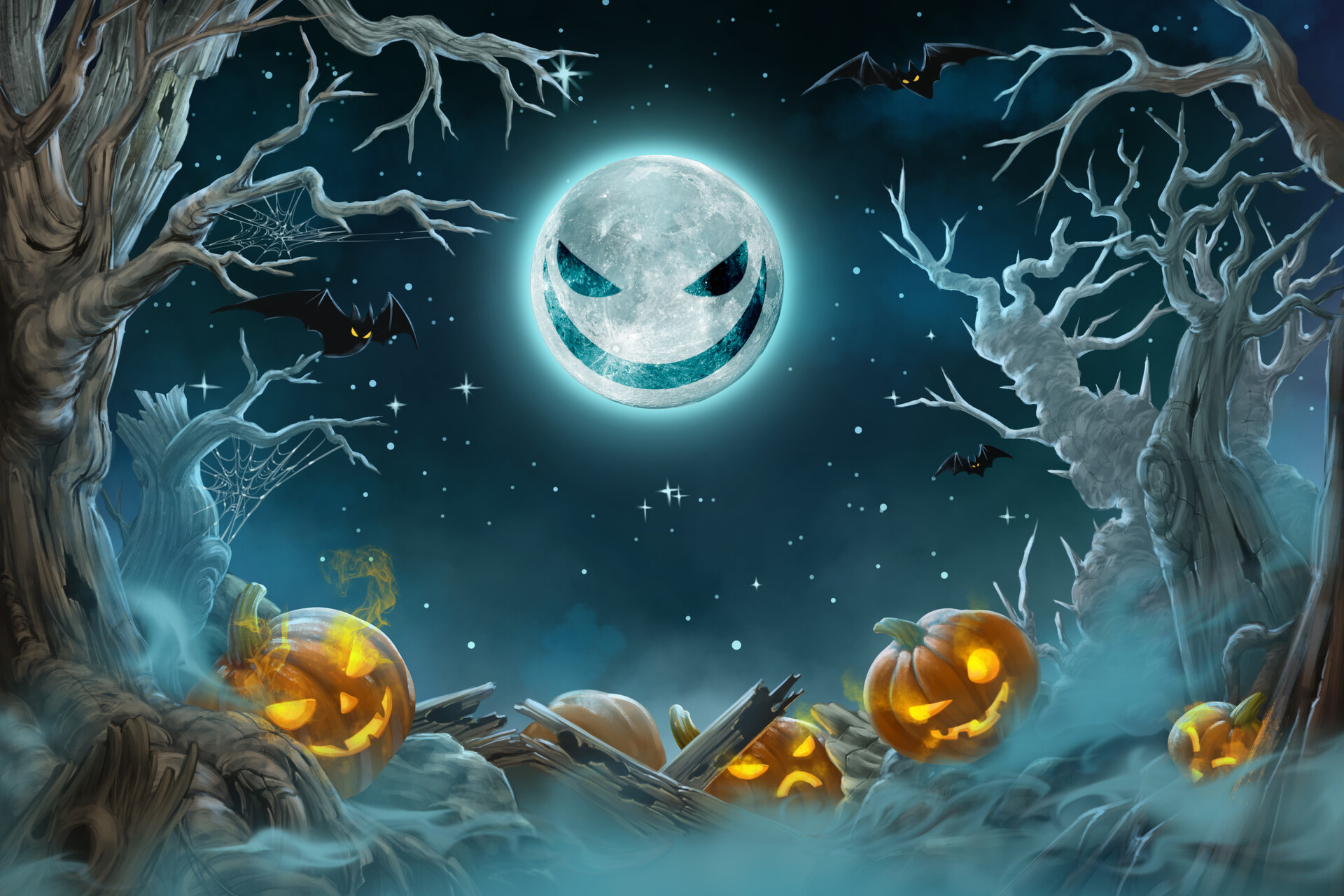 Moving Halloween Wallpaper
