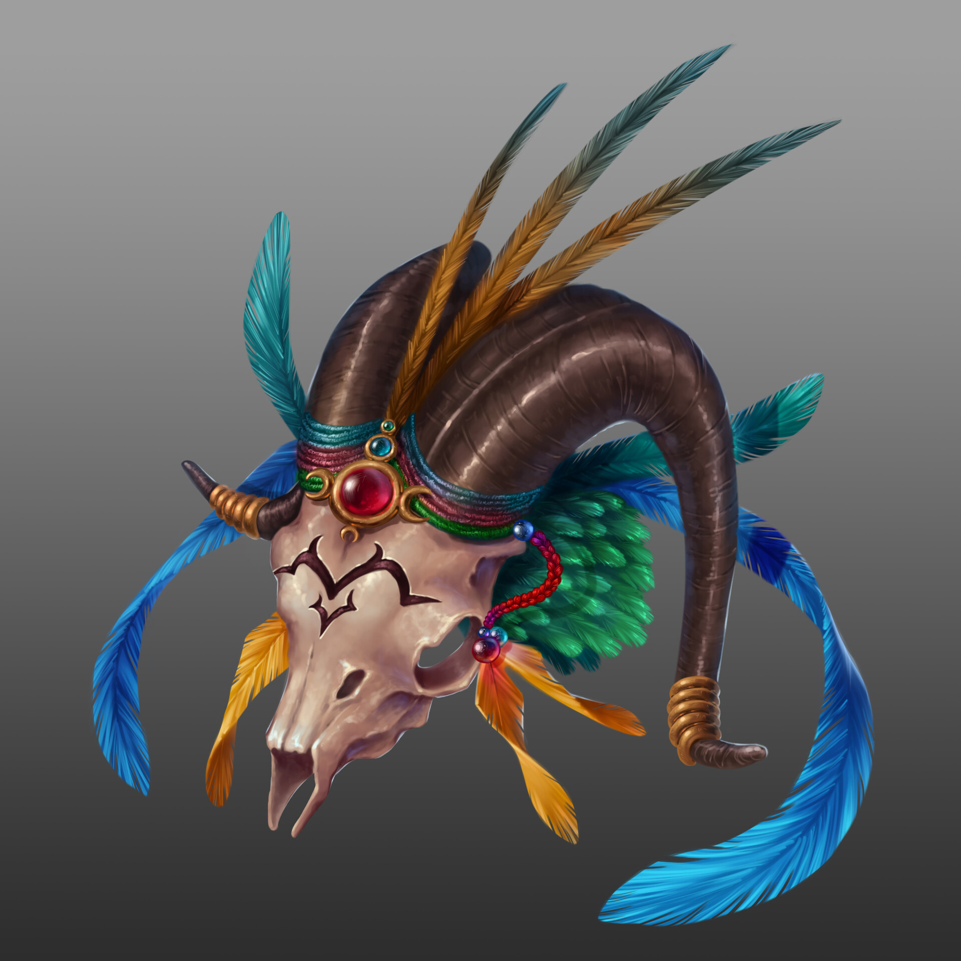 ArtStation - Shaman headdress