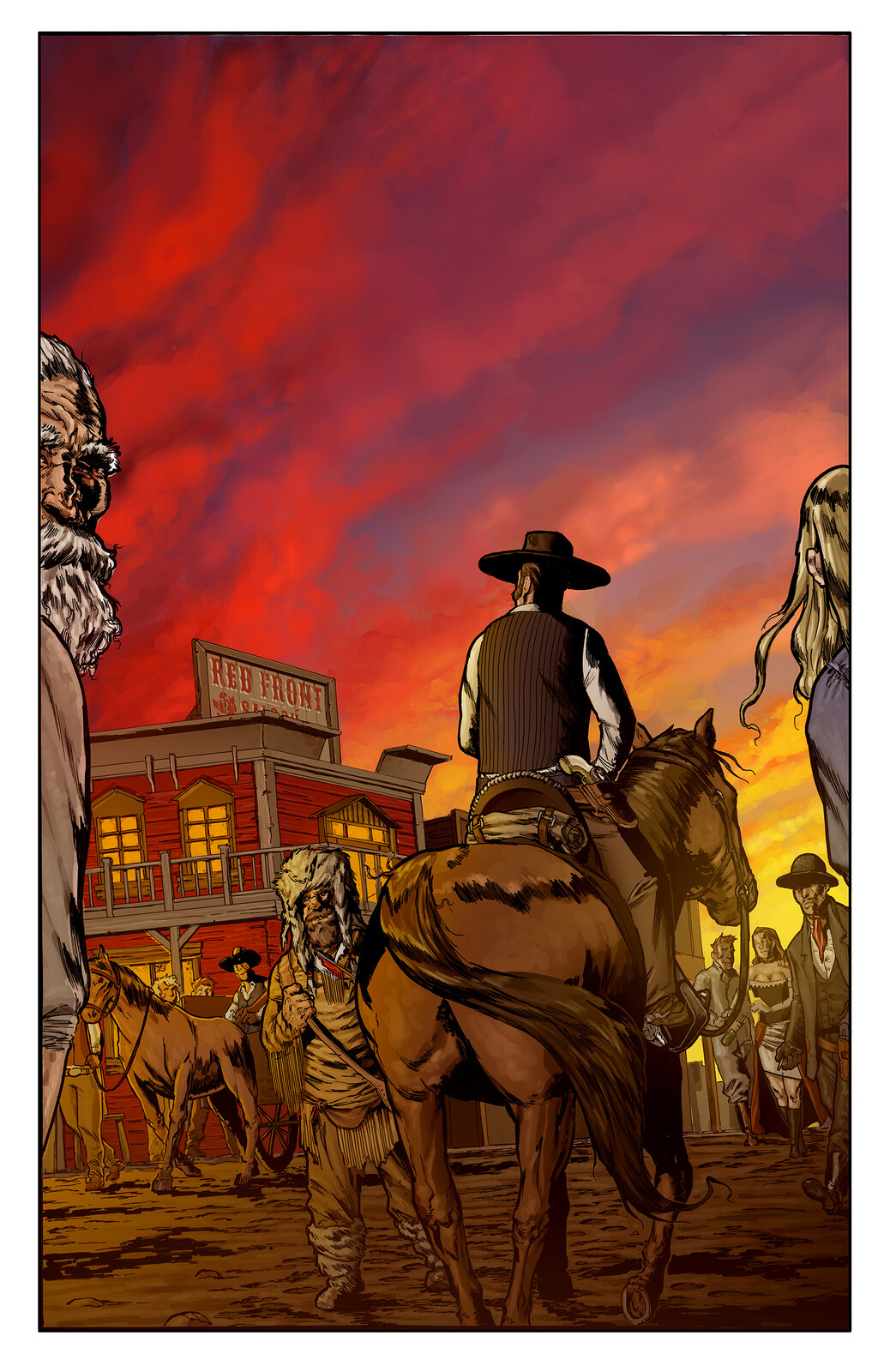 Adam Stone - Above Snakes Comic Splash Page