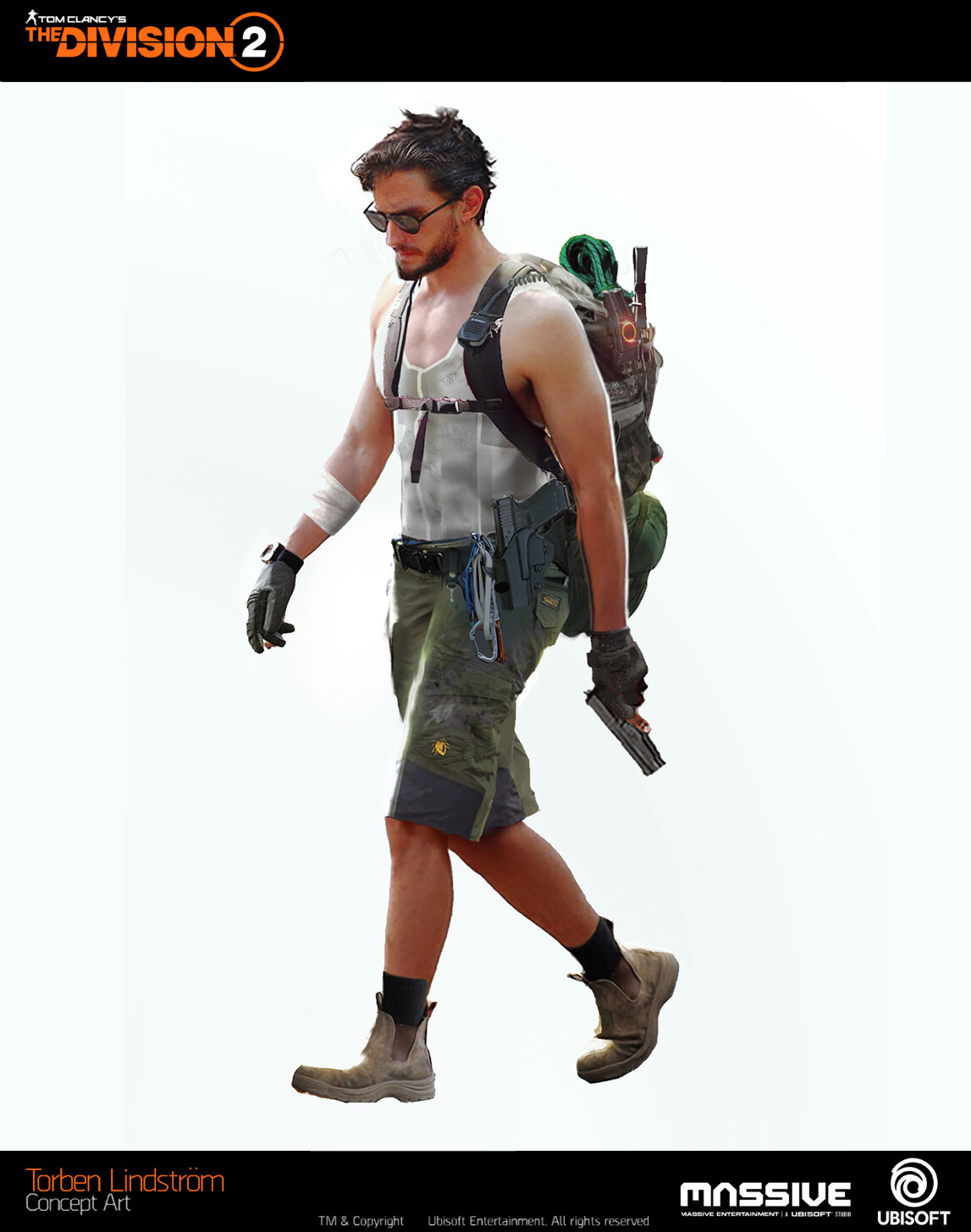 Torben Lindström - The Division 2 - Division Agent Undressed Concept Art Exploration