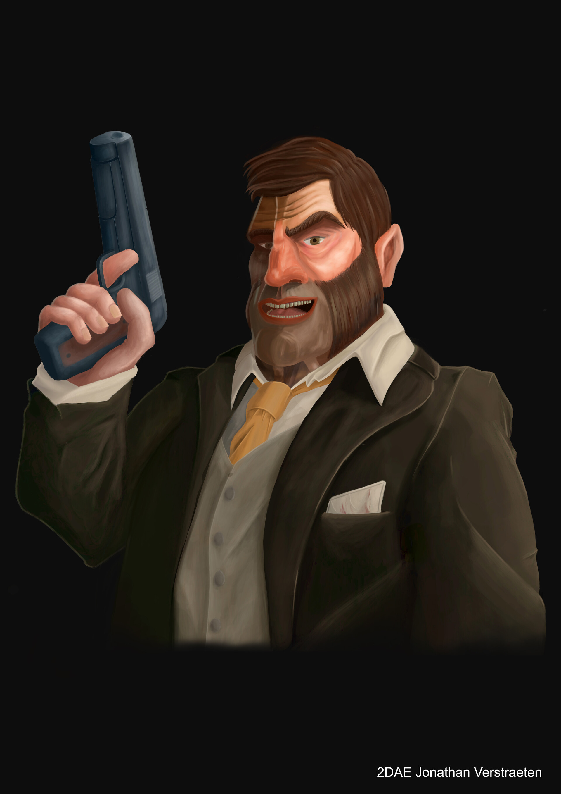 ArtStation - Mafia scum - 1930 Criminal