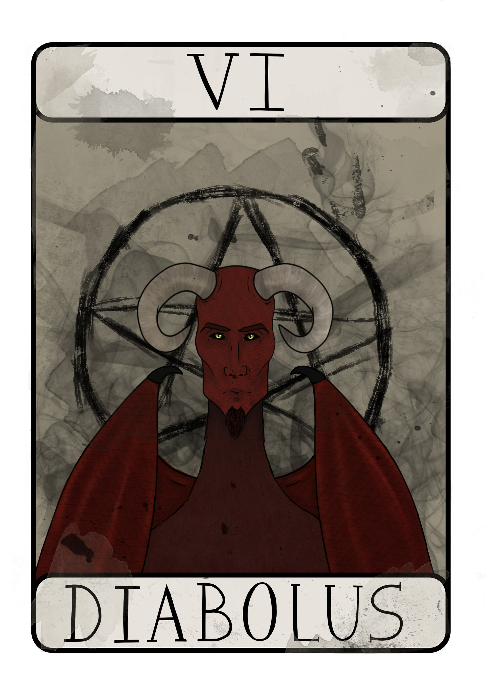 ArtStation - Diabolus Tarot Card