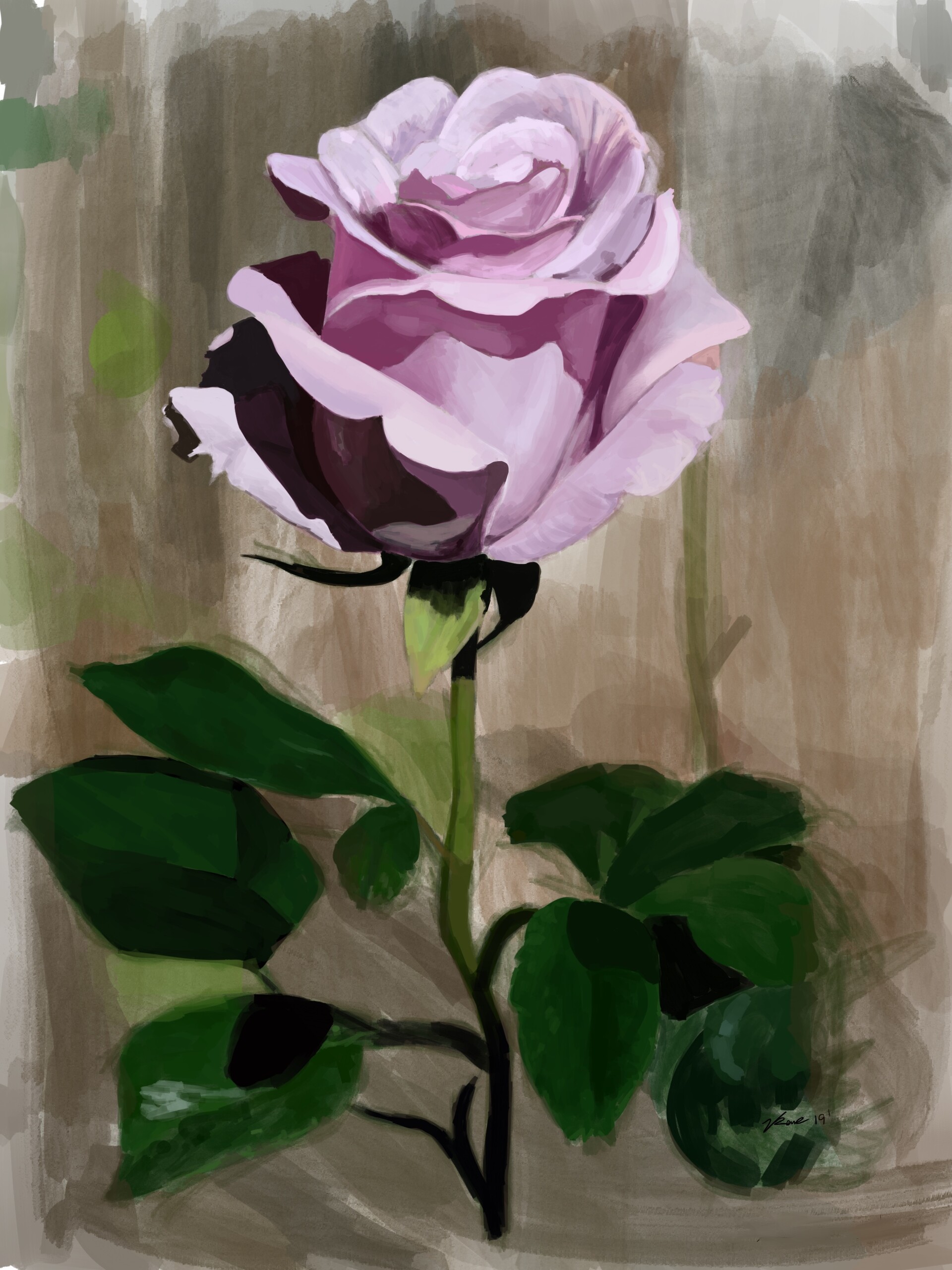 ArtStation - Color-Block Flower