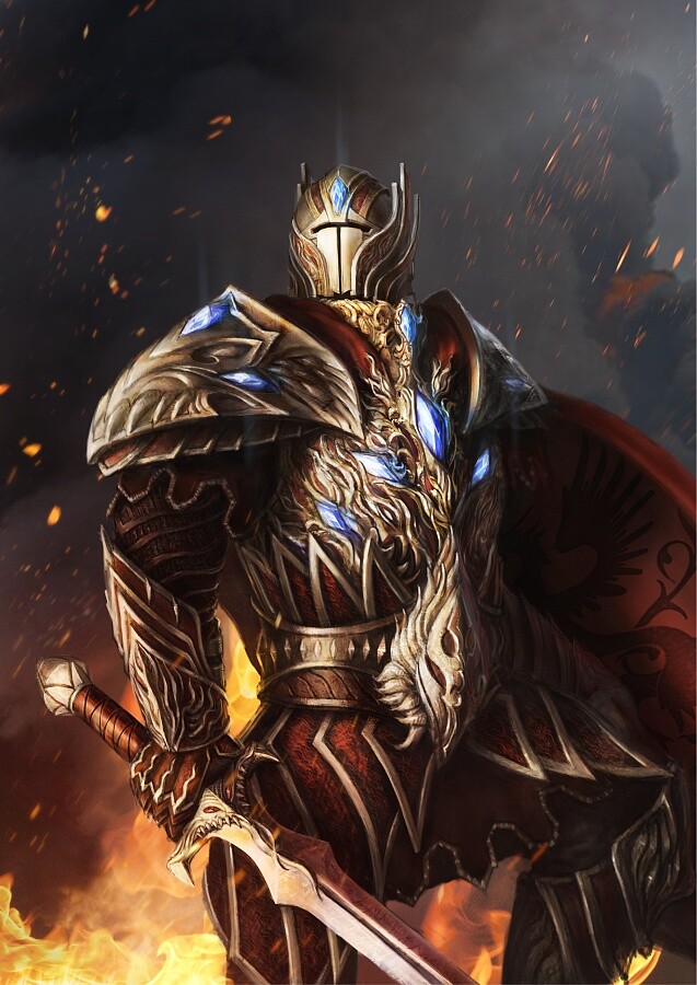 ArtStation - Knight of Fire