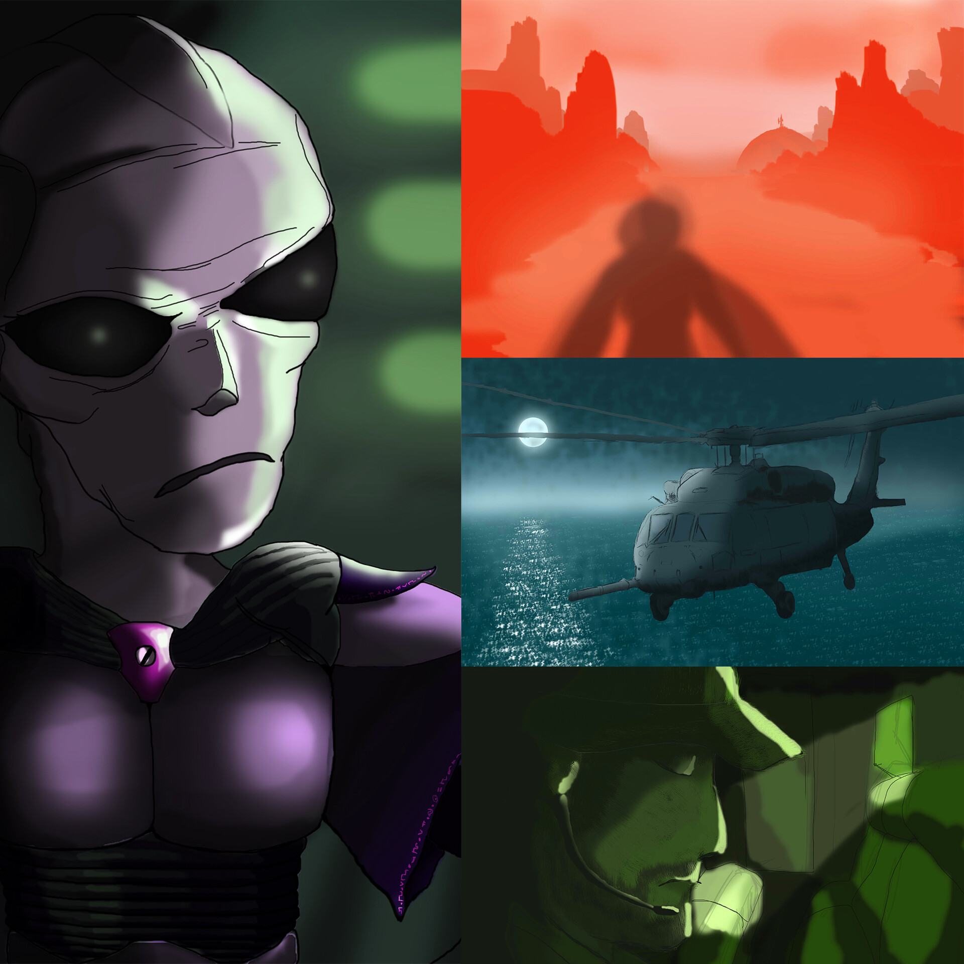 ArtStation - 2D Quick Color Sketches