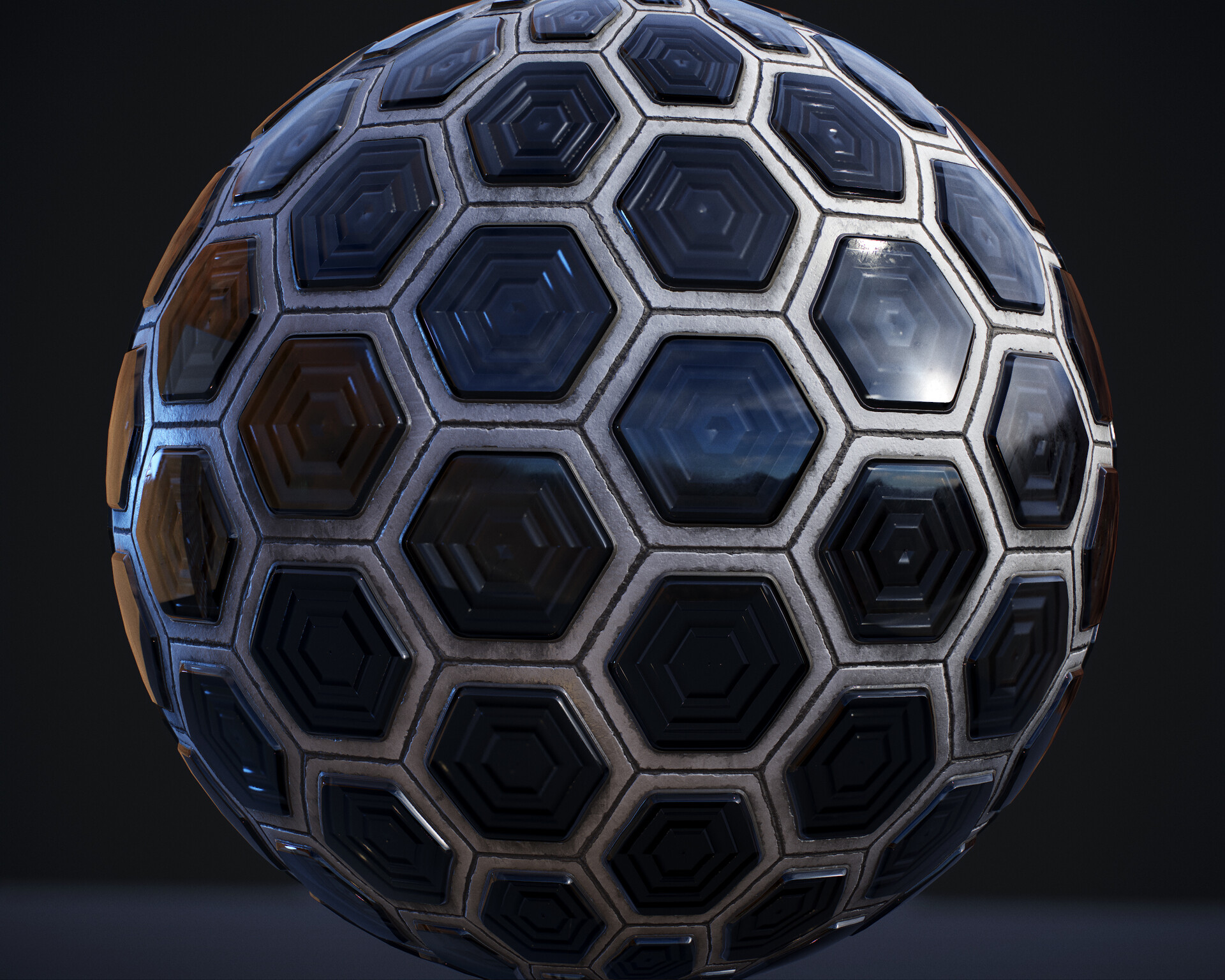 ArtStation - Glass Hexagonal Wall Panels