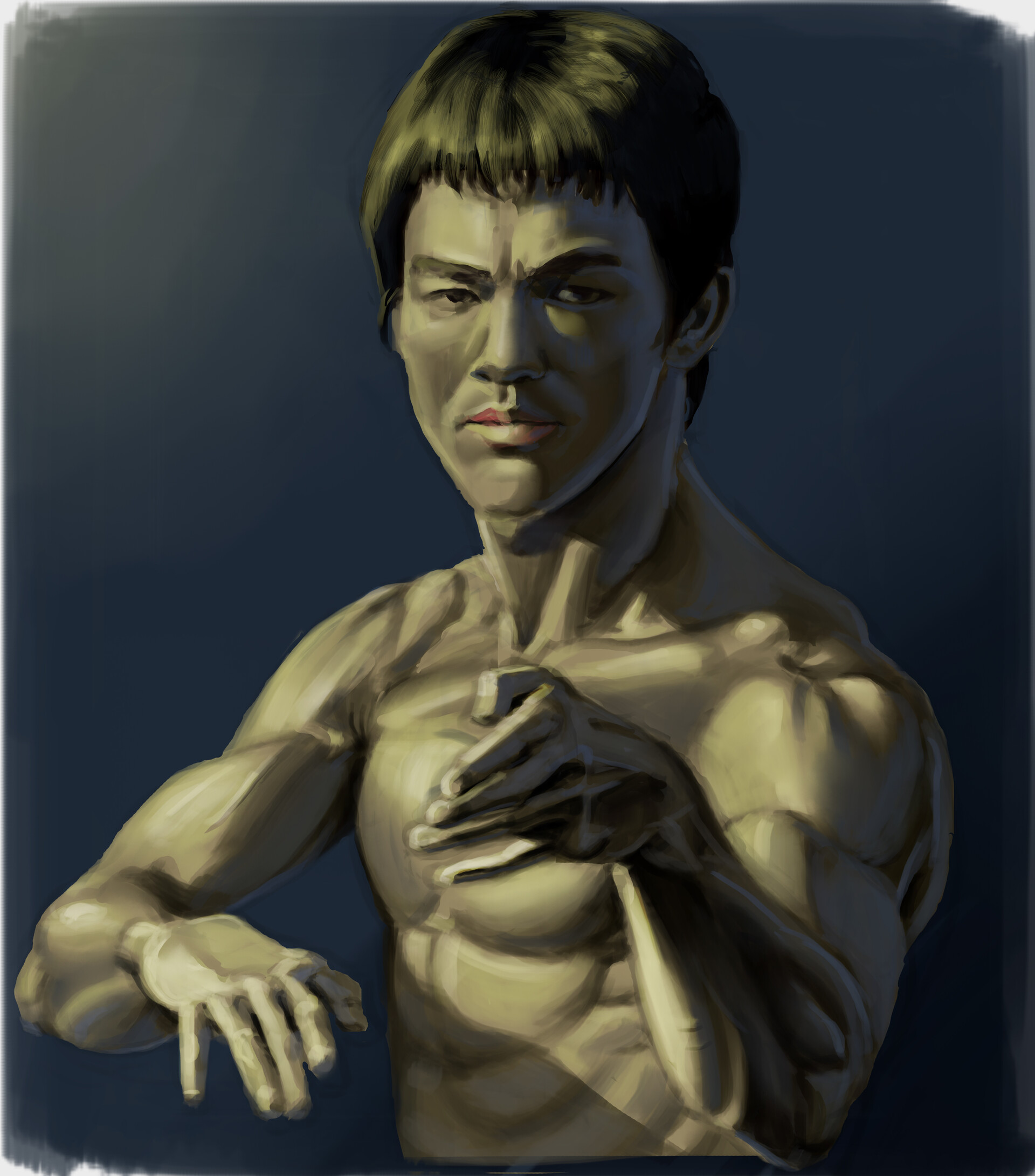 ArtStation - Bruce lee Color study