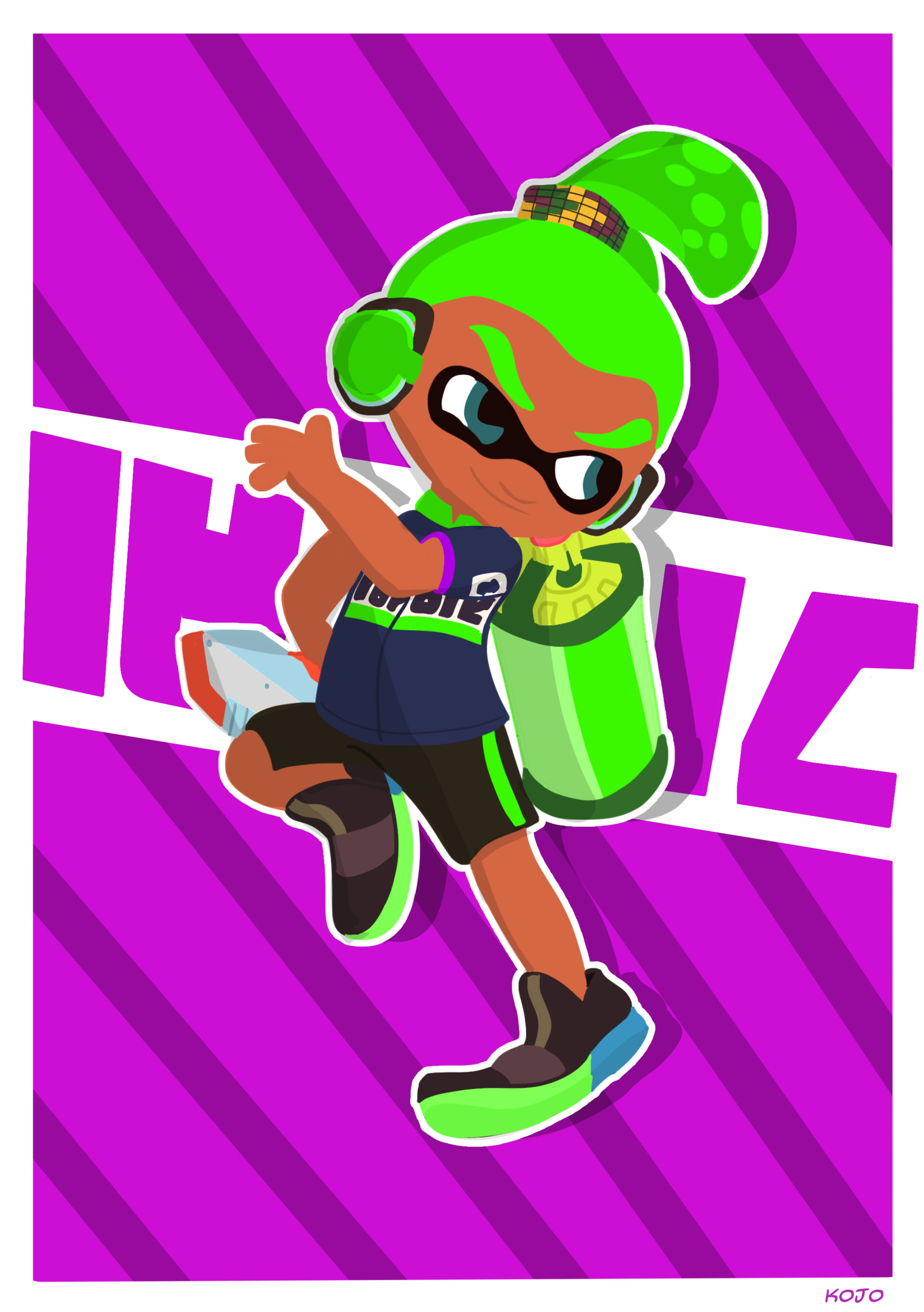how to draw inkling boy splatoon 2