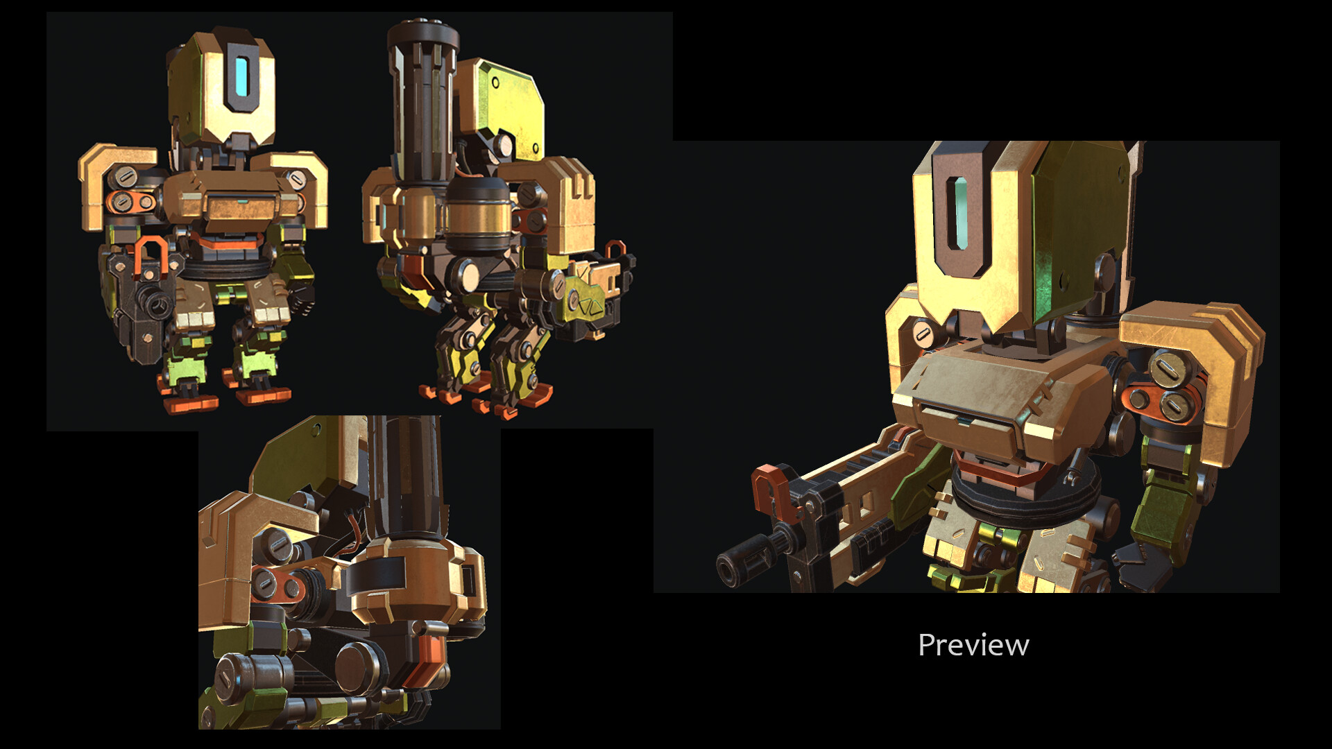 Linus Goh - Assignment_3 High Poly Model - Chibi Bastion