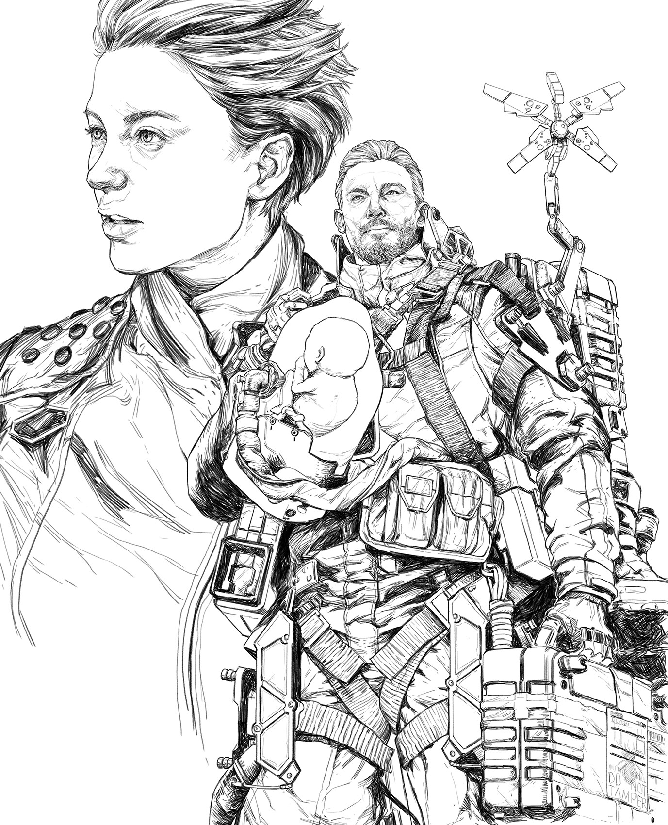 death stranding coloring pages