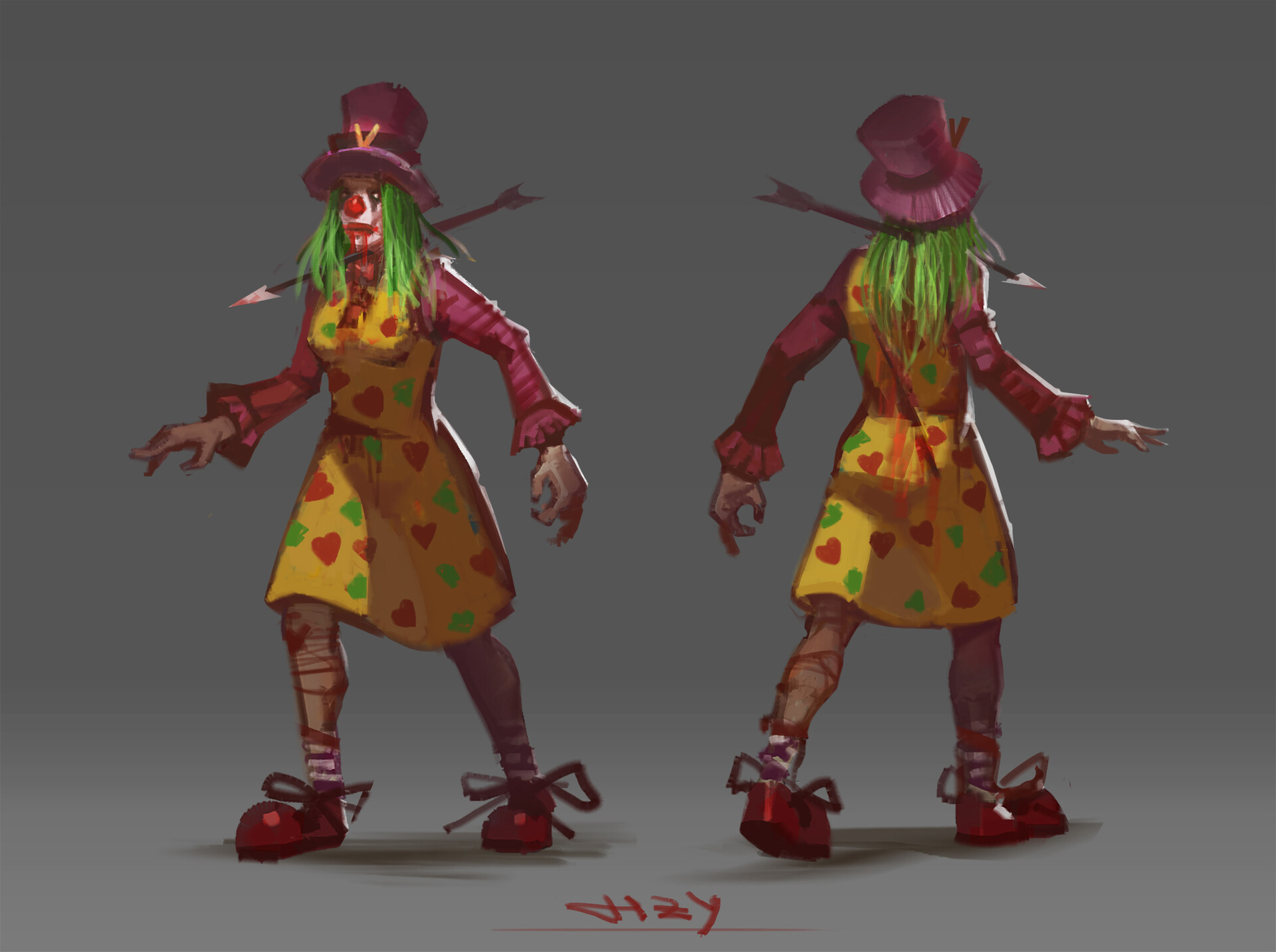 ArtStation - clown zombie 3