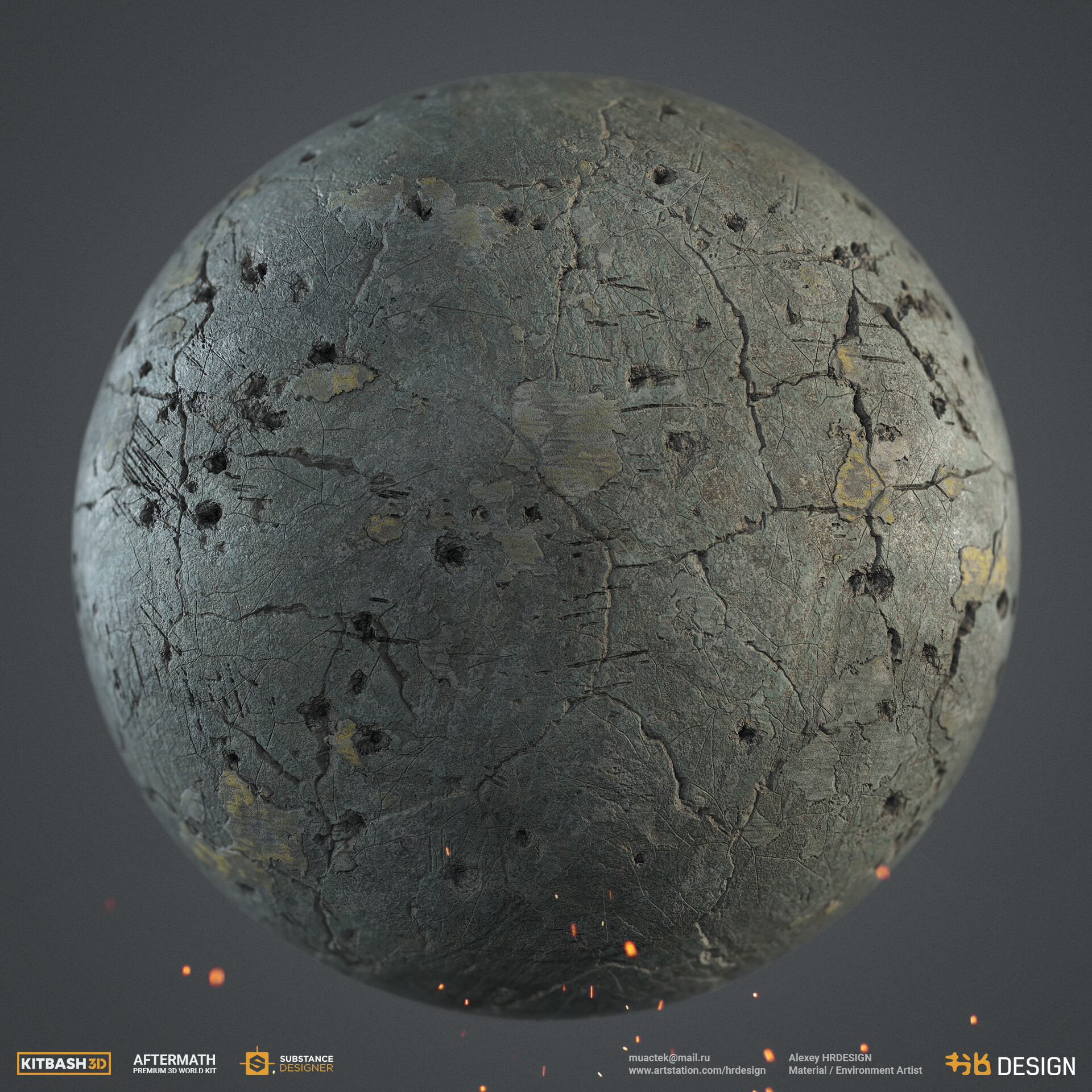 Alexey HRDesign - KITBASH3D - Aftermath KIT Materials