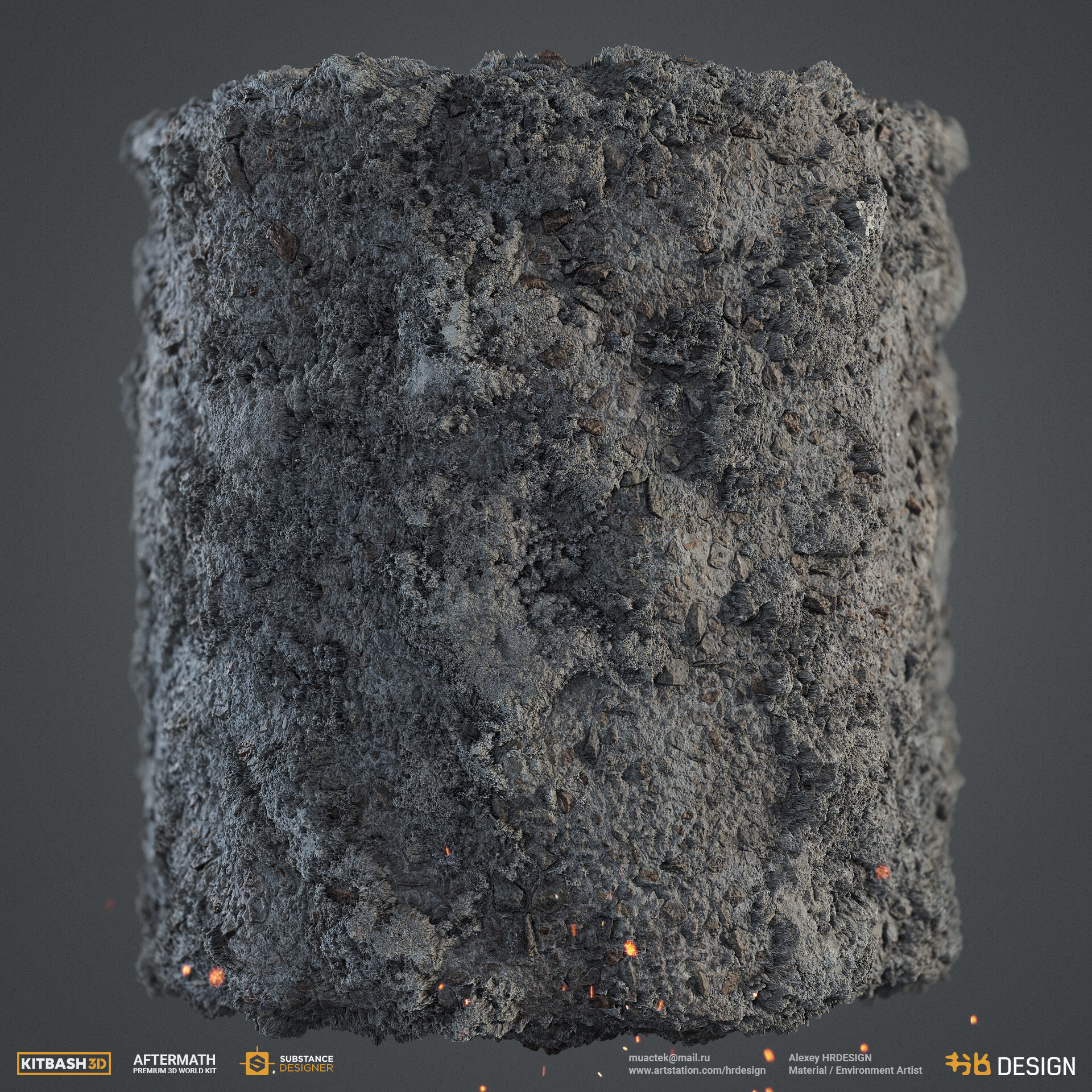 Alexey HRDesign - KITBASH3D - Aftermath KIT Materials