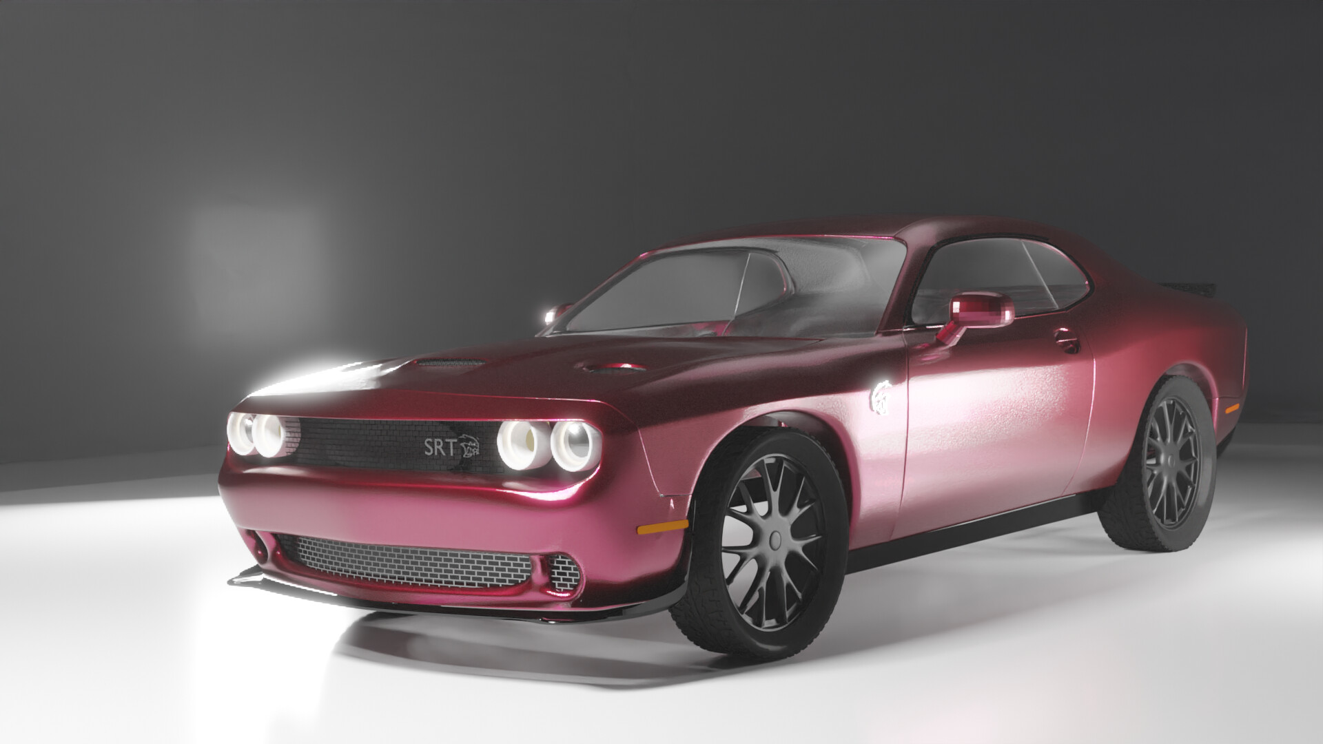 ArtStation - Dodge challenger hellcat (first project)