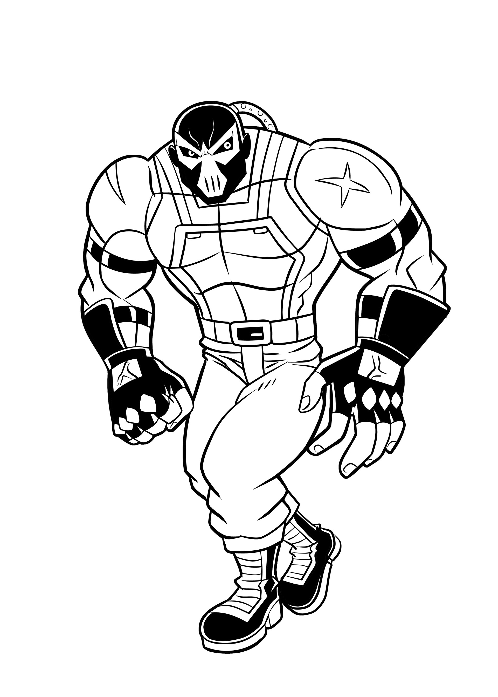 bain from batman coloring pages