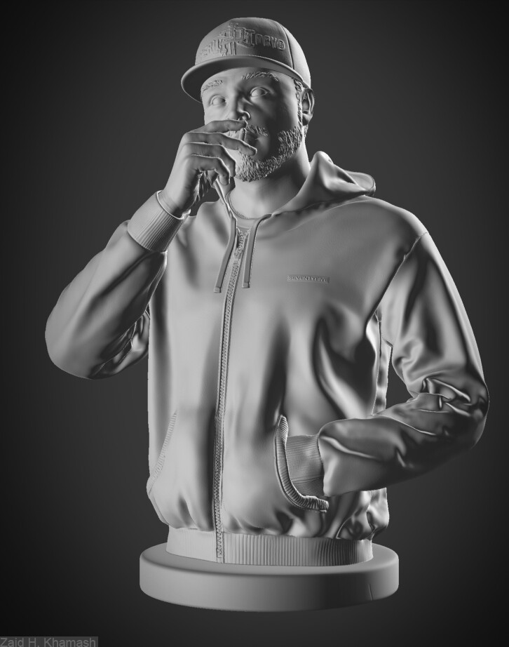 Zaid Khamash - Character Sculpt - Aziz