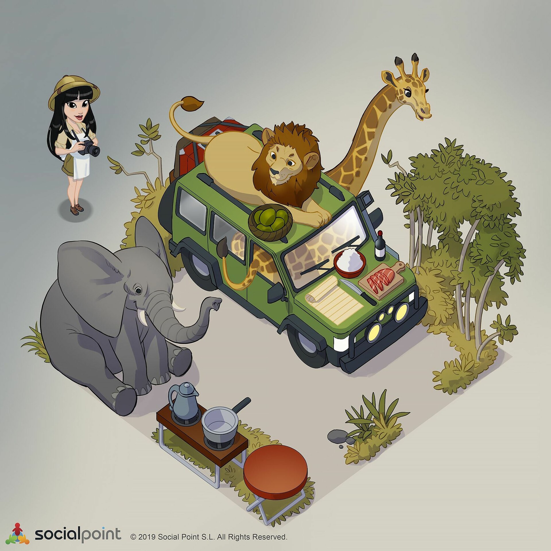 ArtStation - Safari Kitchen - Tasty Town