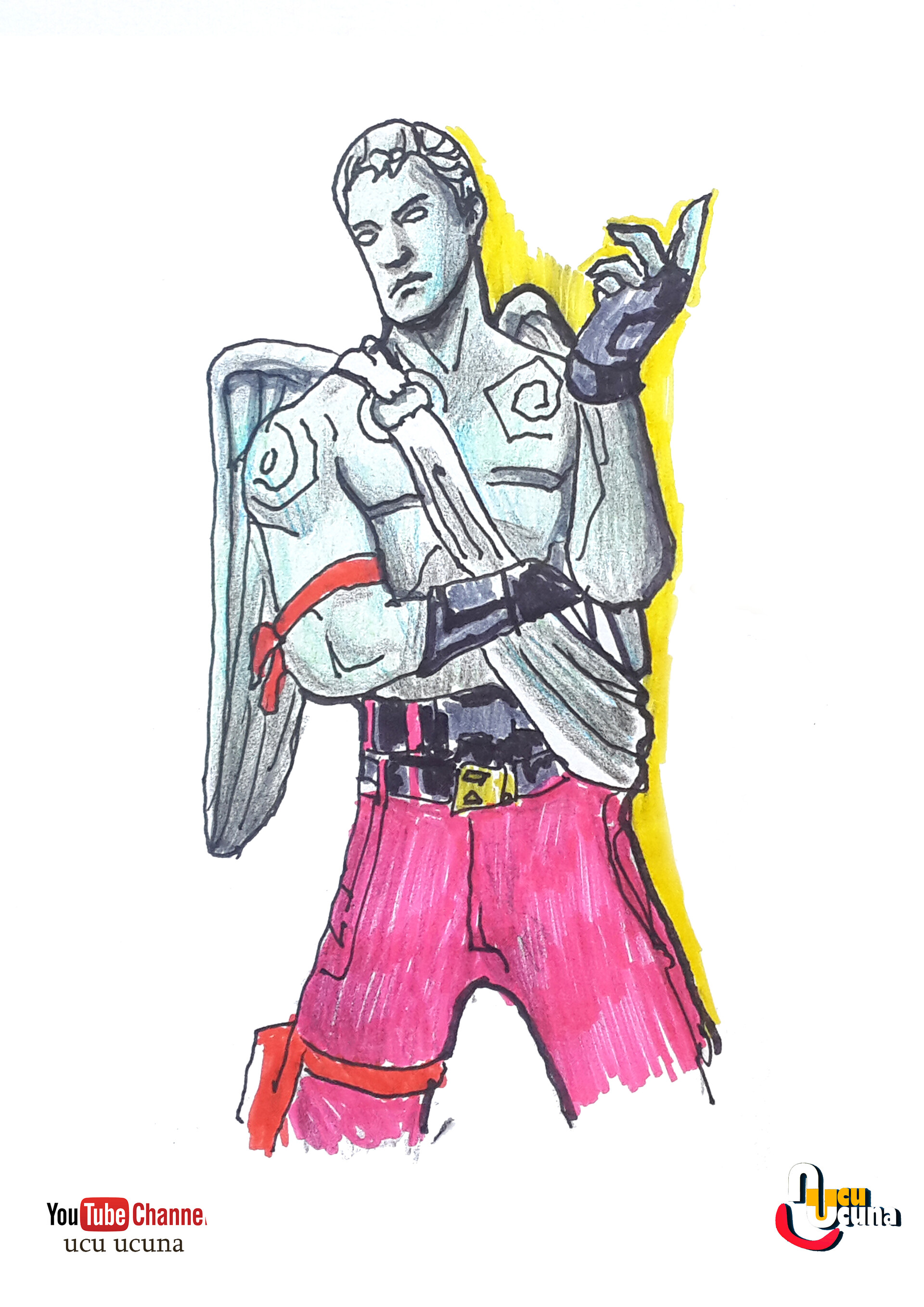 how to draw fortnite fallen love ranger