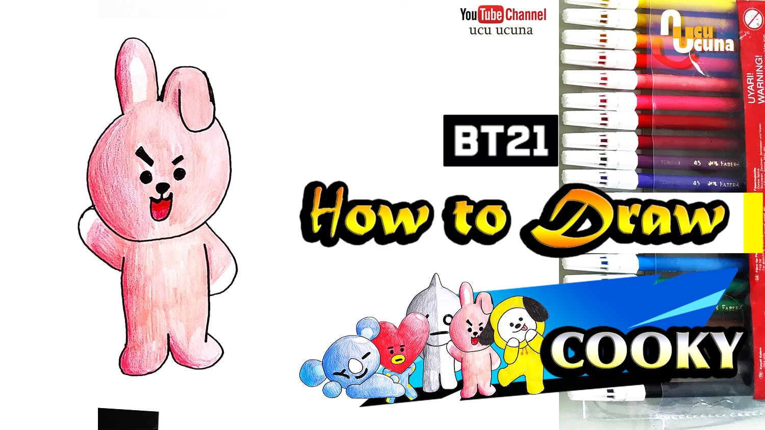 how to draw bt21 characters