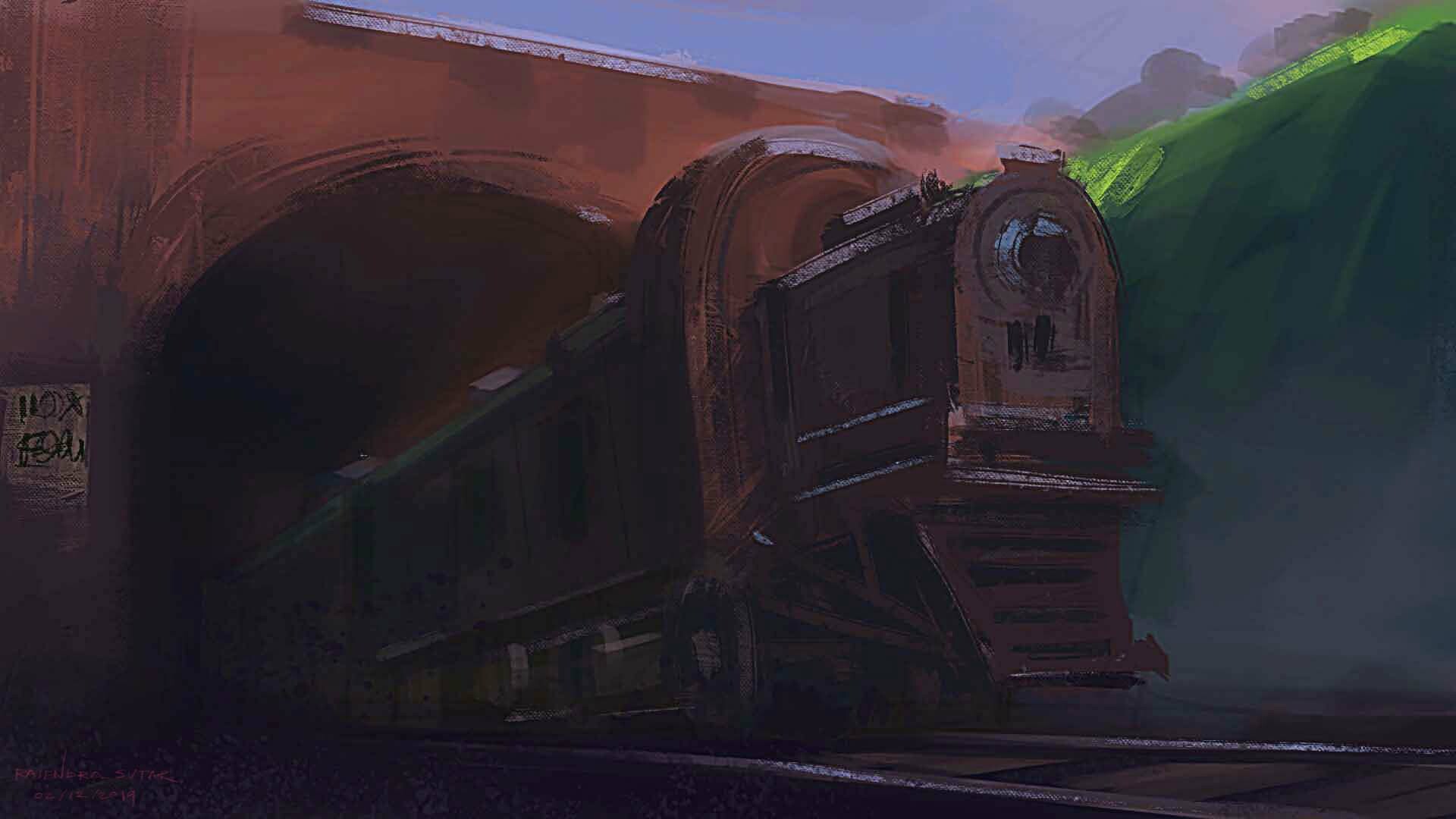 ArtStation - My new concept art- Train