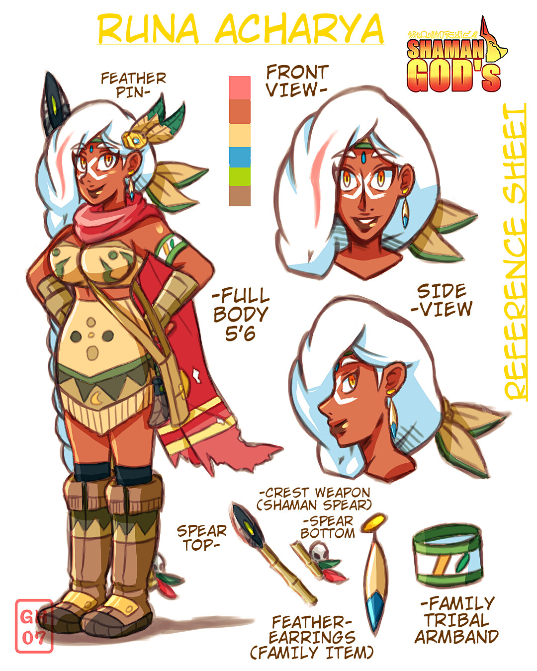 ArtStation - Runa Character Sheet