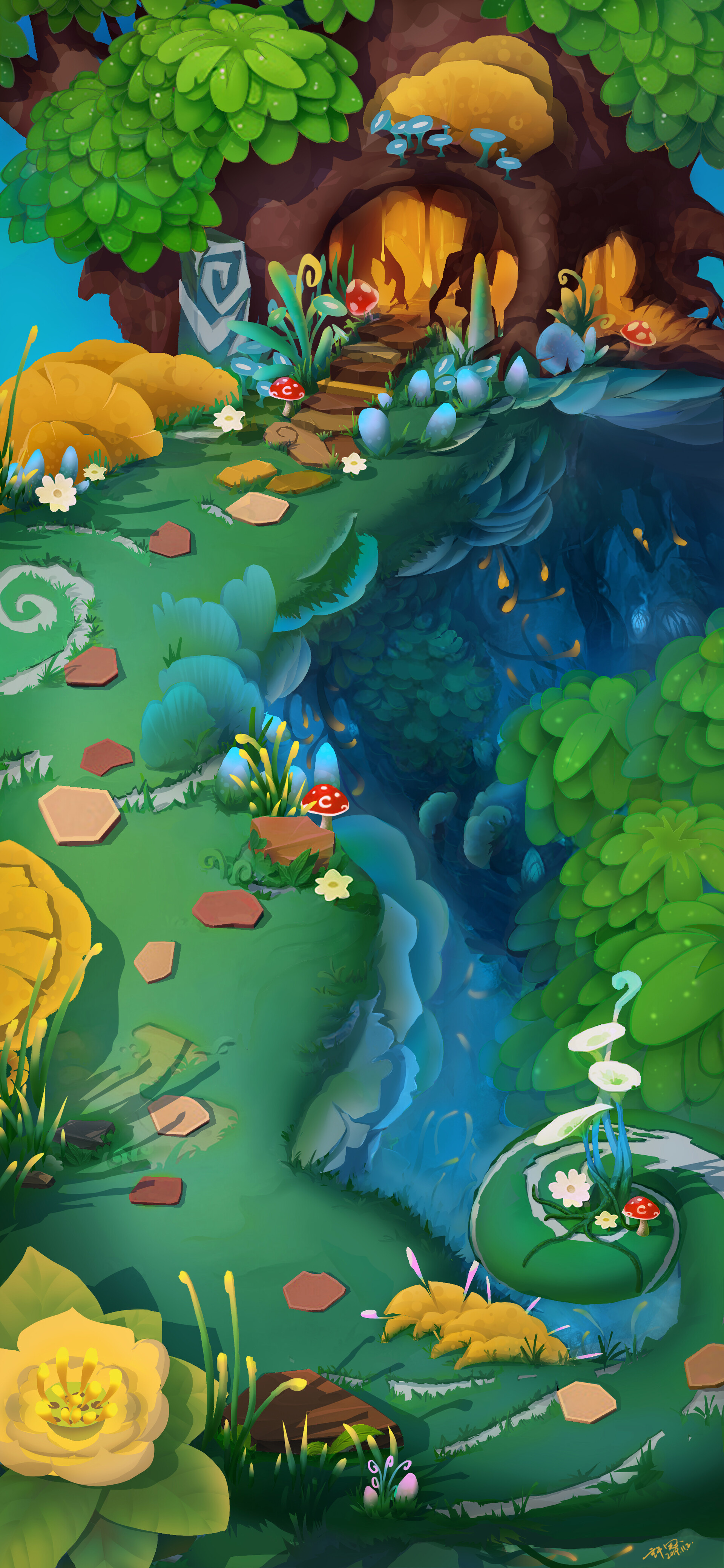 ArtStation - Fantasy forest