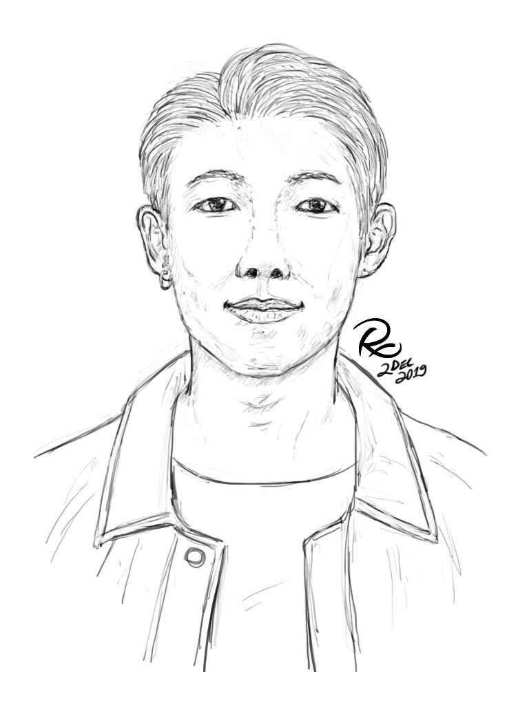 ArtStation - Kim Namjoon Sketch