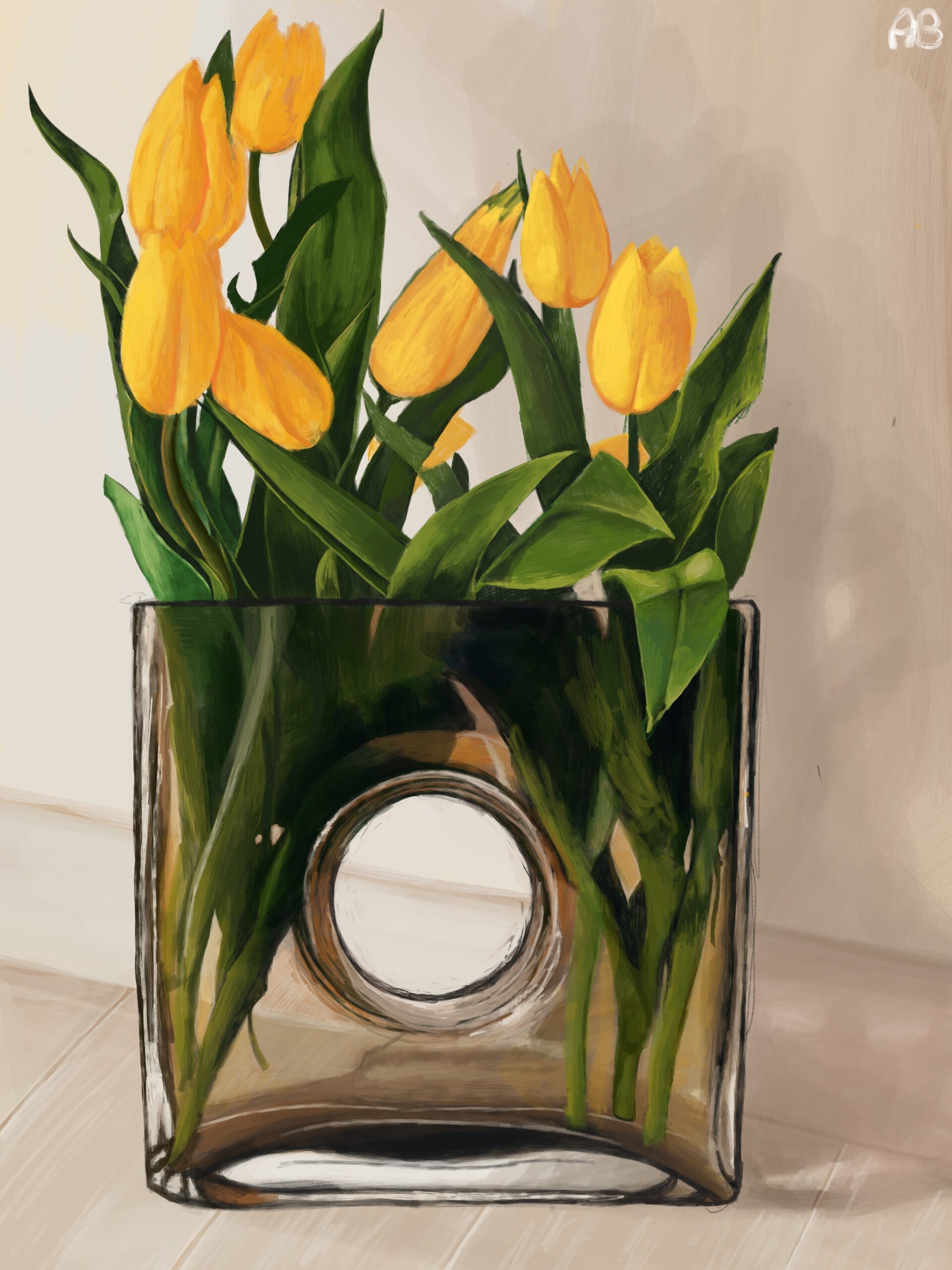 ArtStation - Flower vase studies