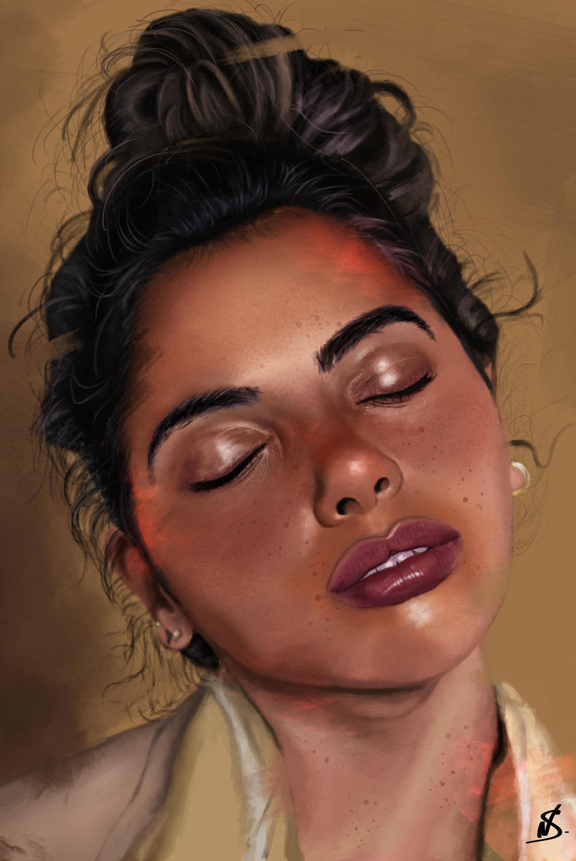 ArtStation - Texture on portrait