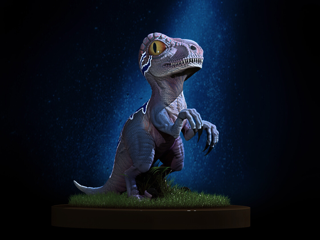 ArtStation - Blue Raptor