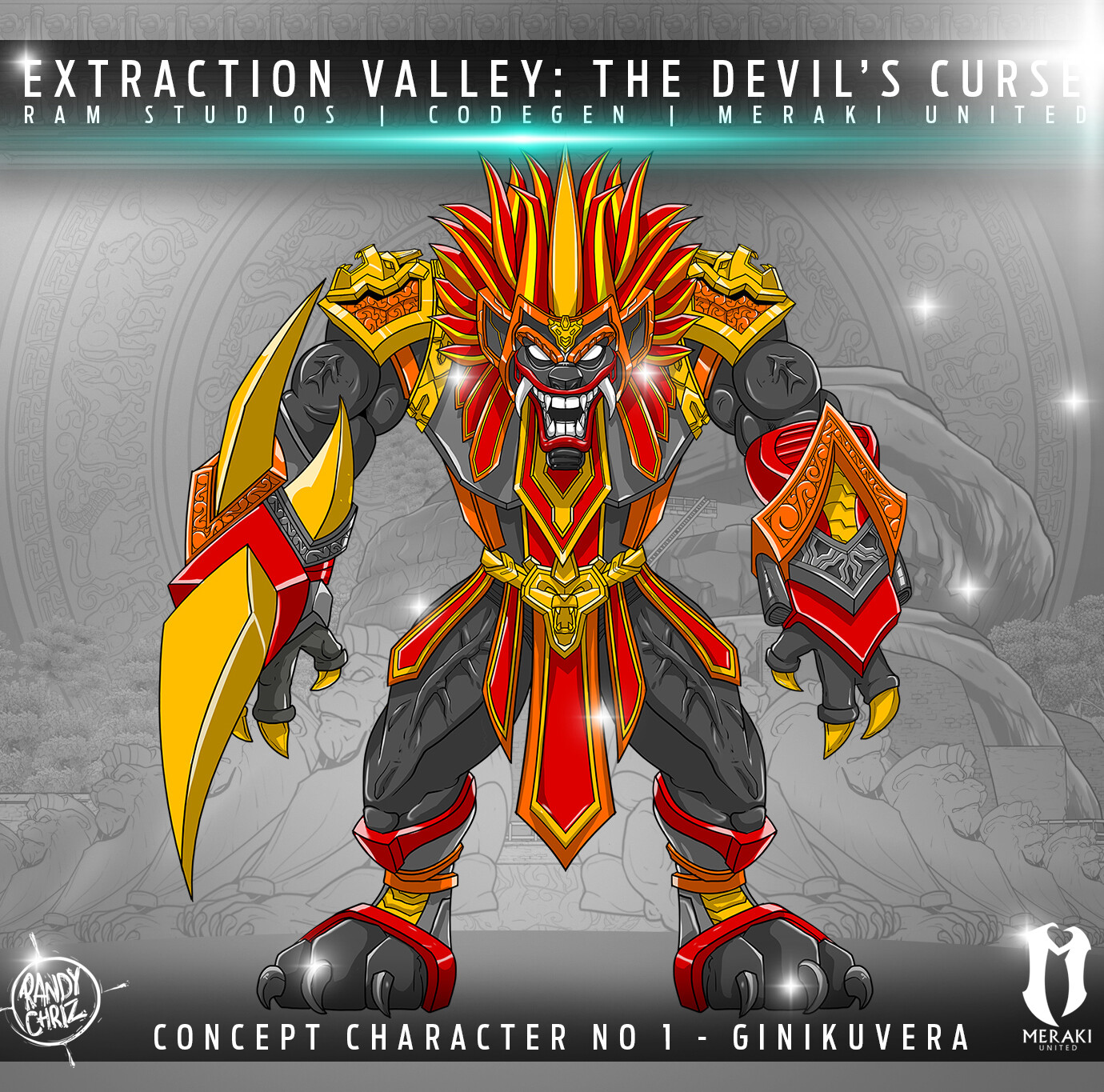 ArtStation - "Extraction Valley" Character Villain 1 - 'Ginikuvera'
