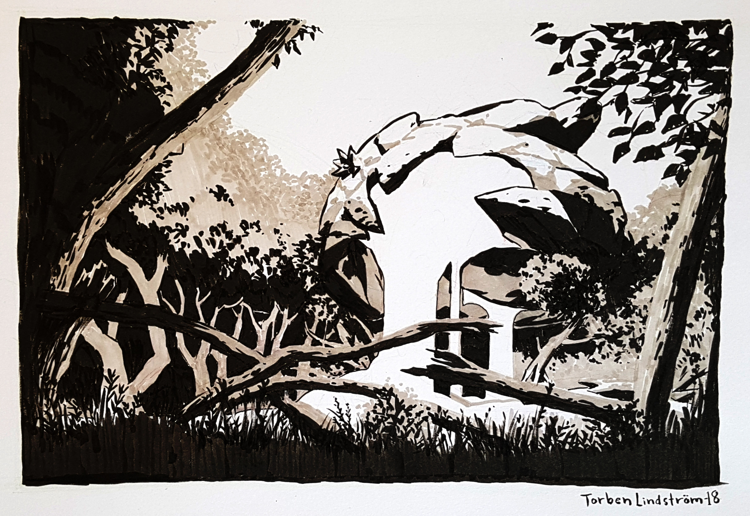 Torben Lindström - Traditional Environment Drawings