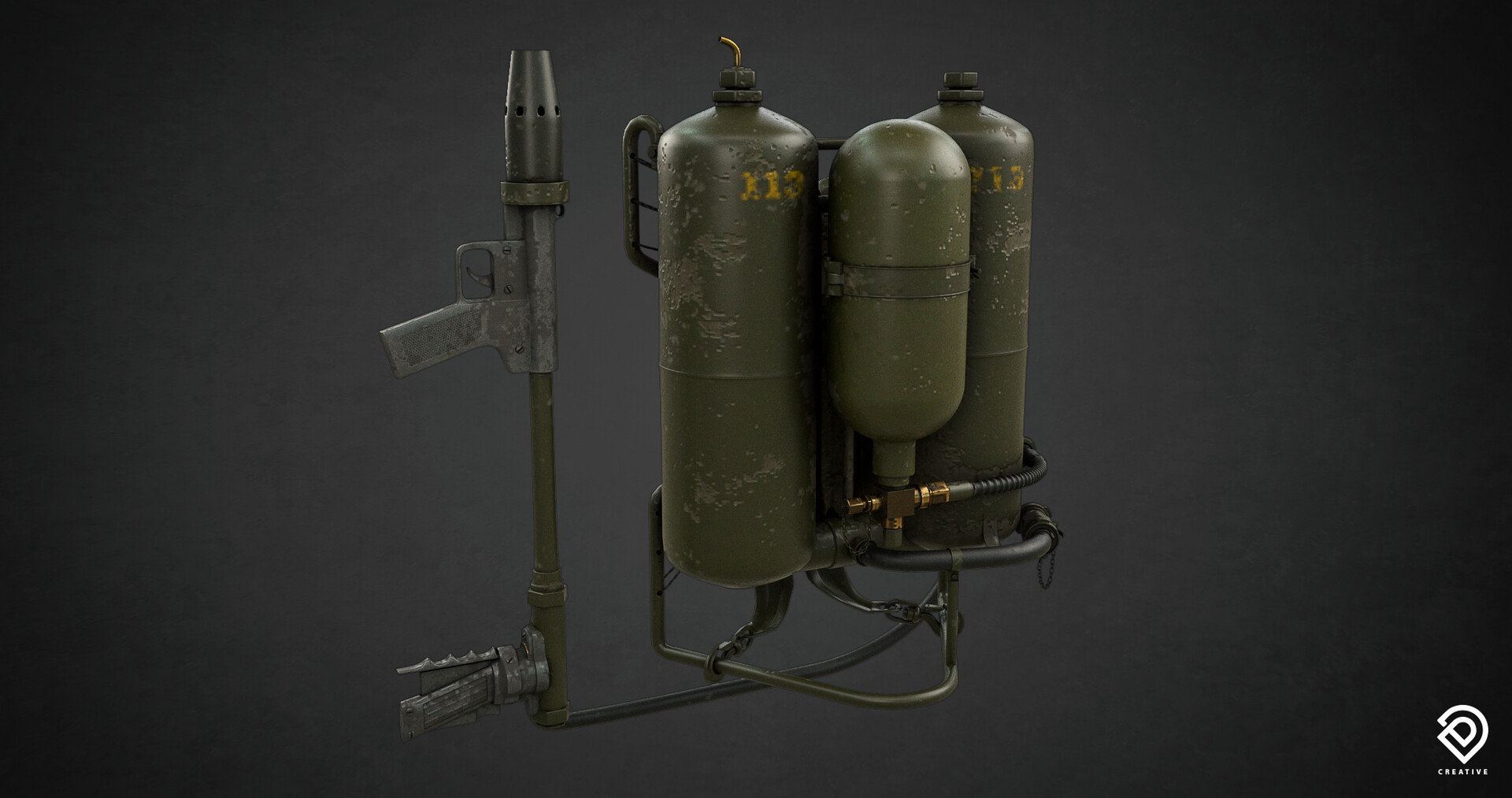 Dragoart3D - Flamethrower M2-2