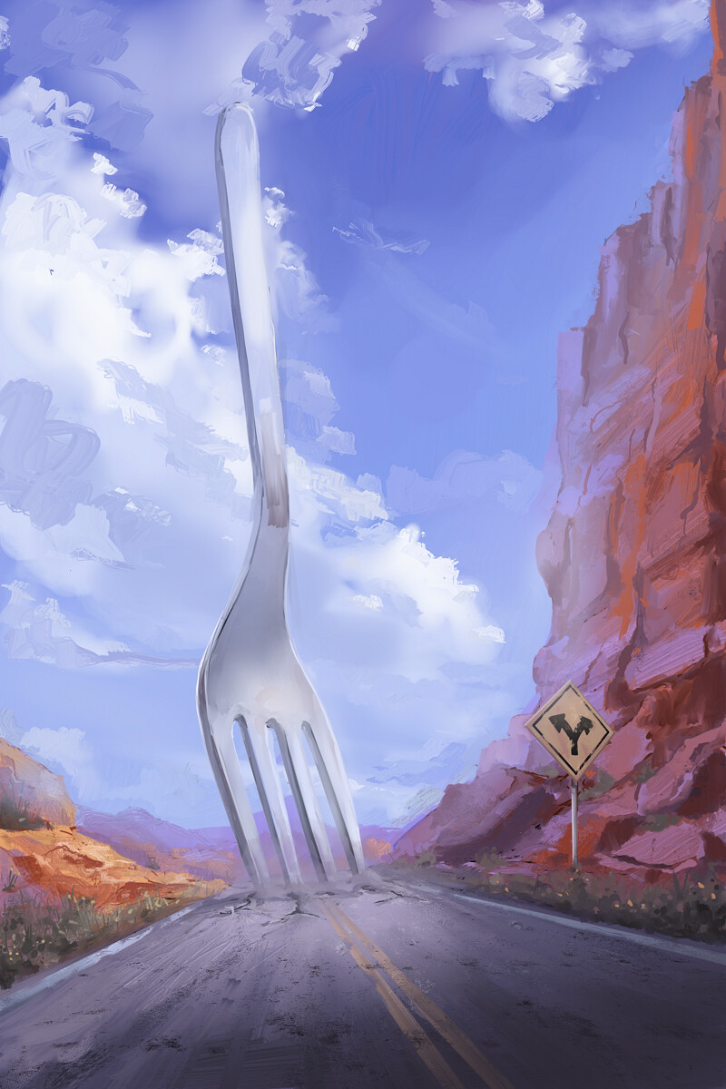 ArtStation - A Fork in the Road