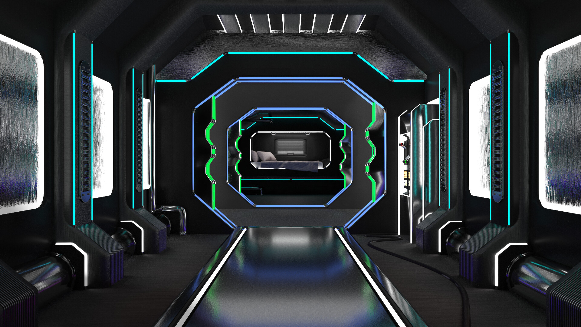 ArtStation - Sci-Fi Hallway