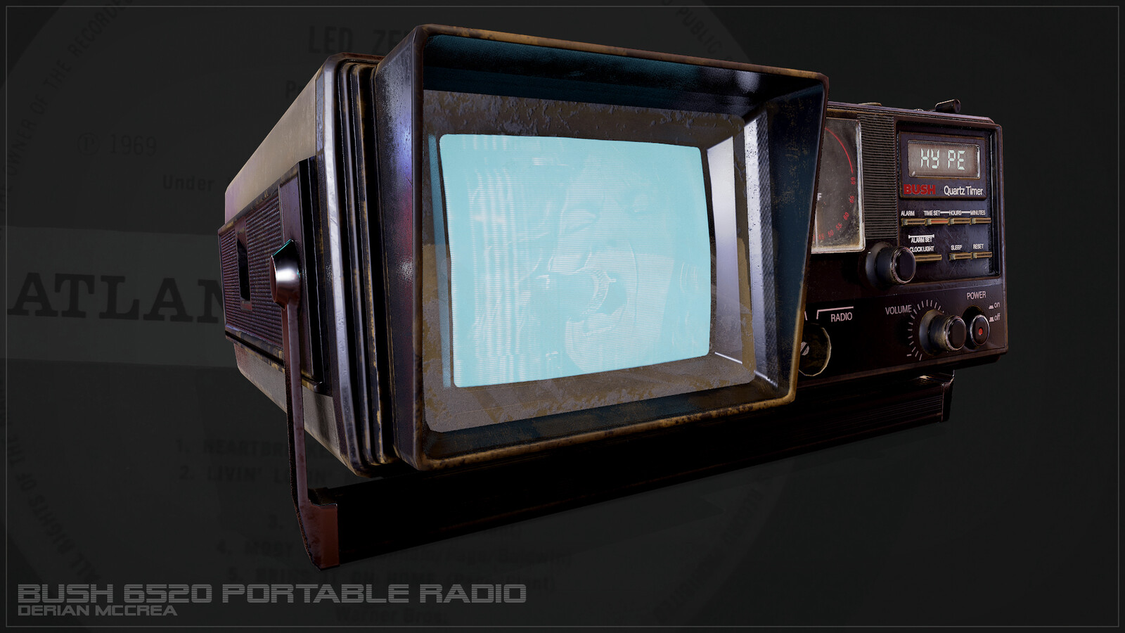 Derian McCrea - == BUSH BN 6520 VINTAGE PORTABLE TV RADIO