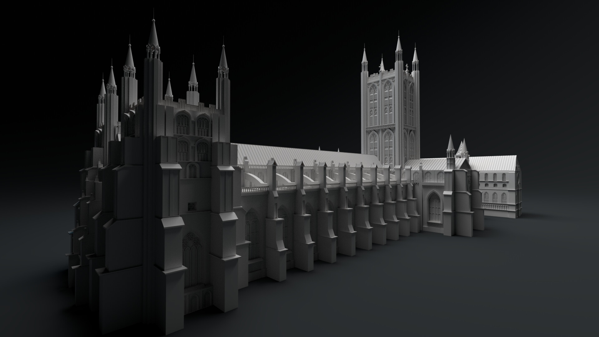 ArtStation - CANTERBURY CATHEDRAL 3D Model