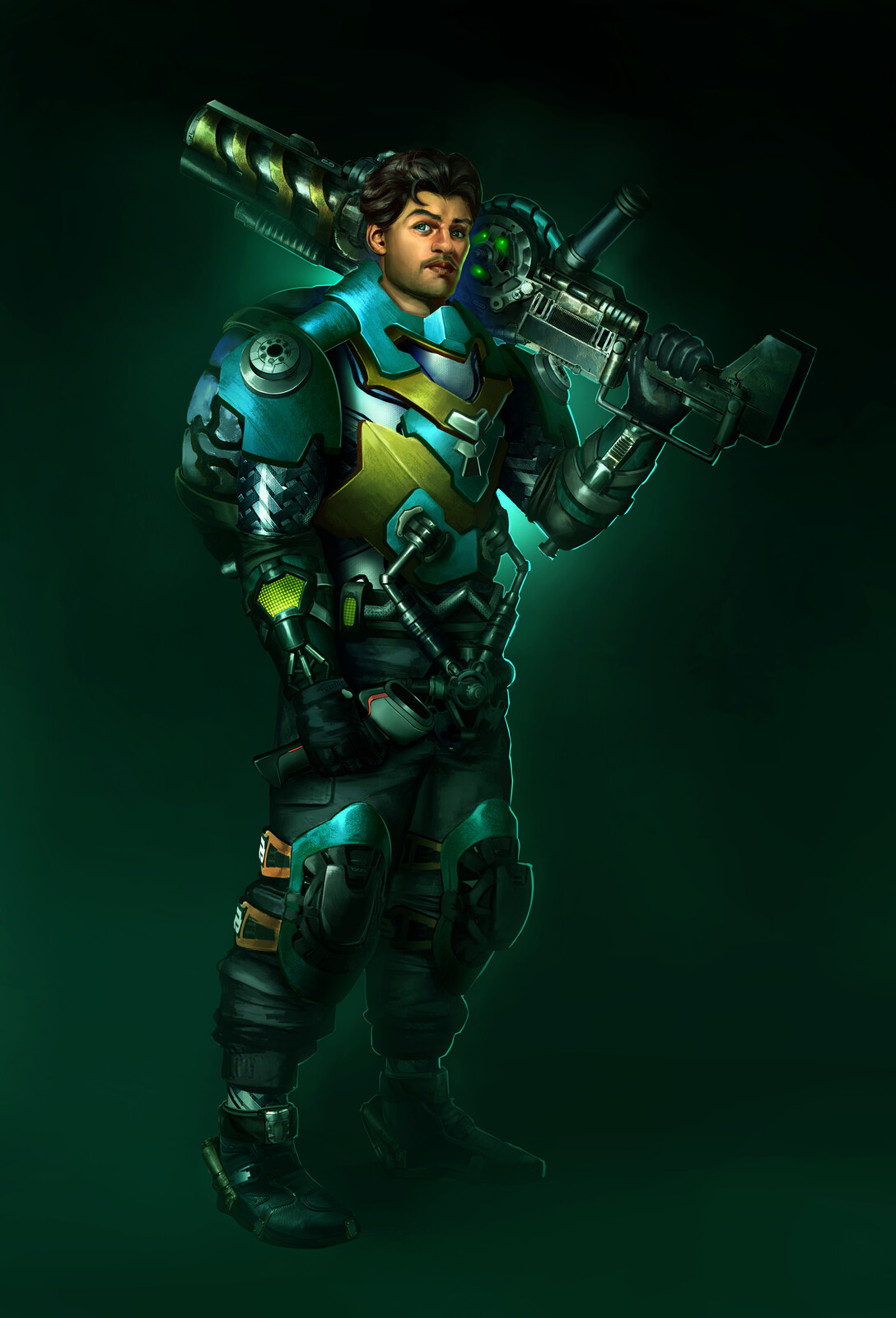 Satish Neel - SPACE SOLDIER CHARACTER DESIGN (SCI-FI)