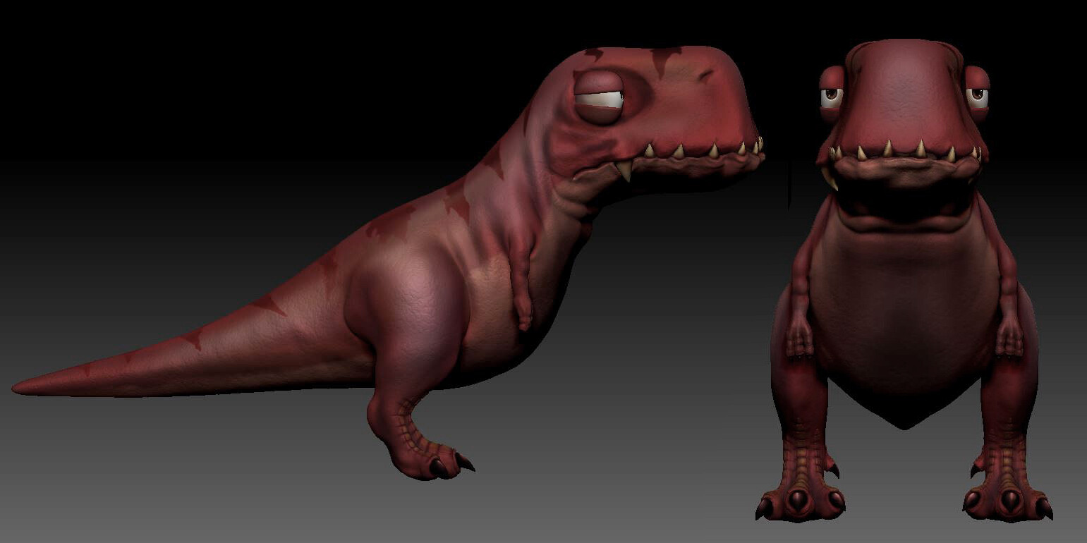 Aurore KERBOËTHAU - T-Rex Model Sheet