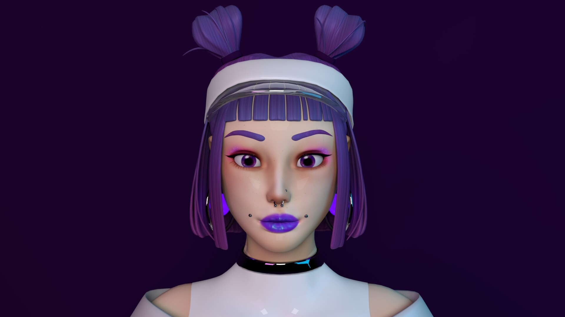 ArtStation - Purple girl B