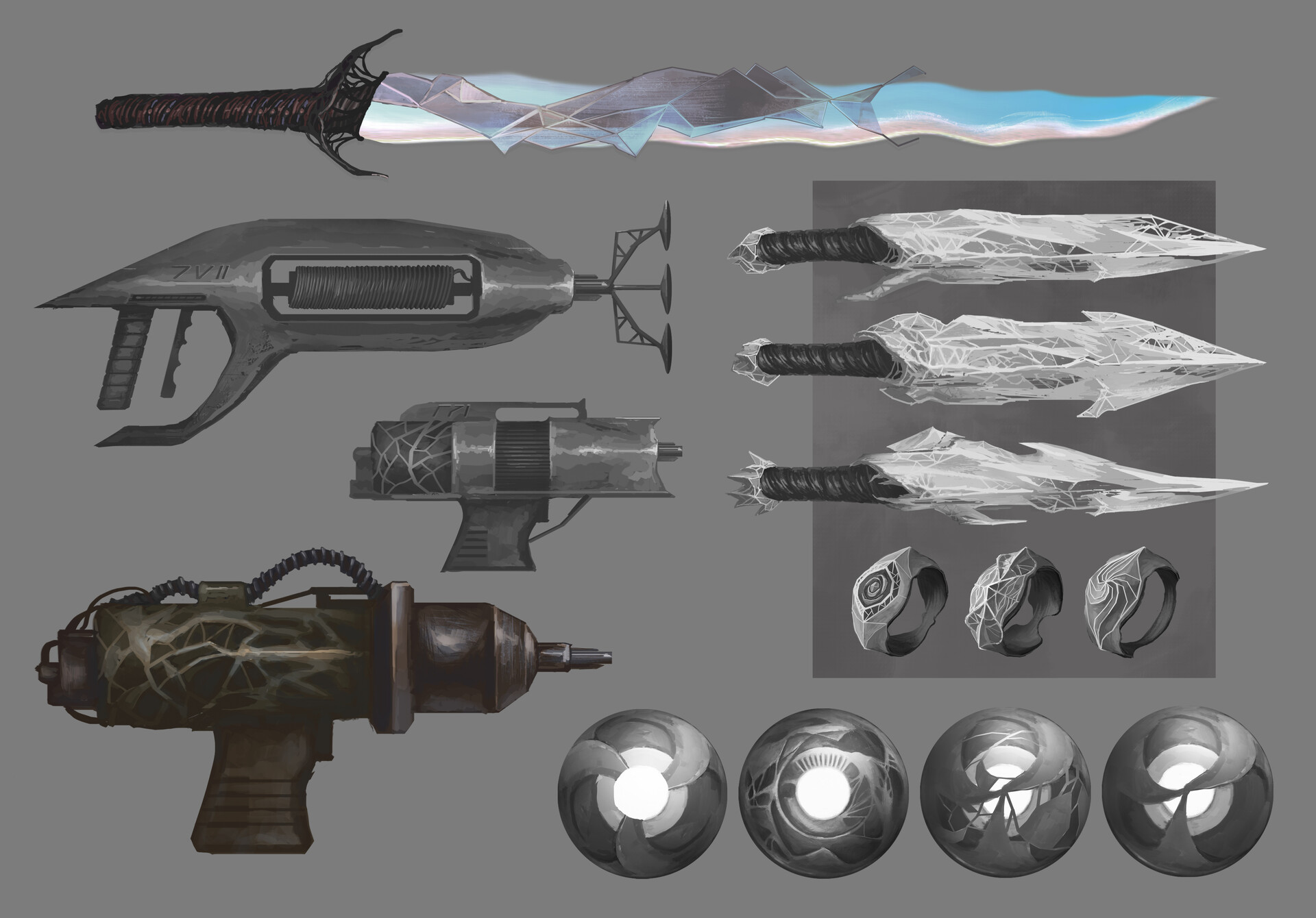 ArtStation - Weapons and Props / Cyberpunk project