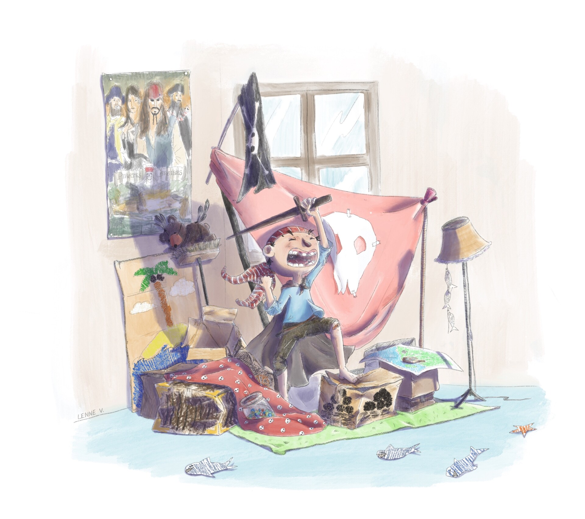 Vincent Lenne - Personal work - Kid Pirate (Novembre 2019)