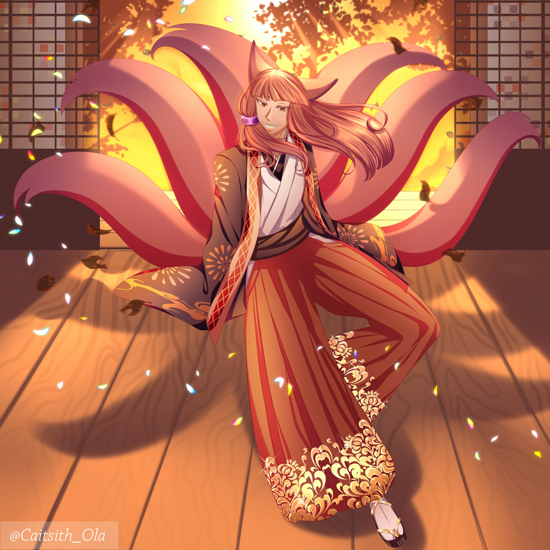 ArtStation - Autumn kitsune