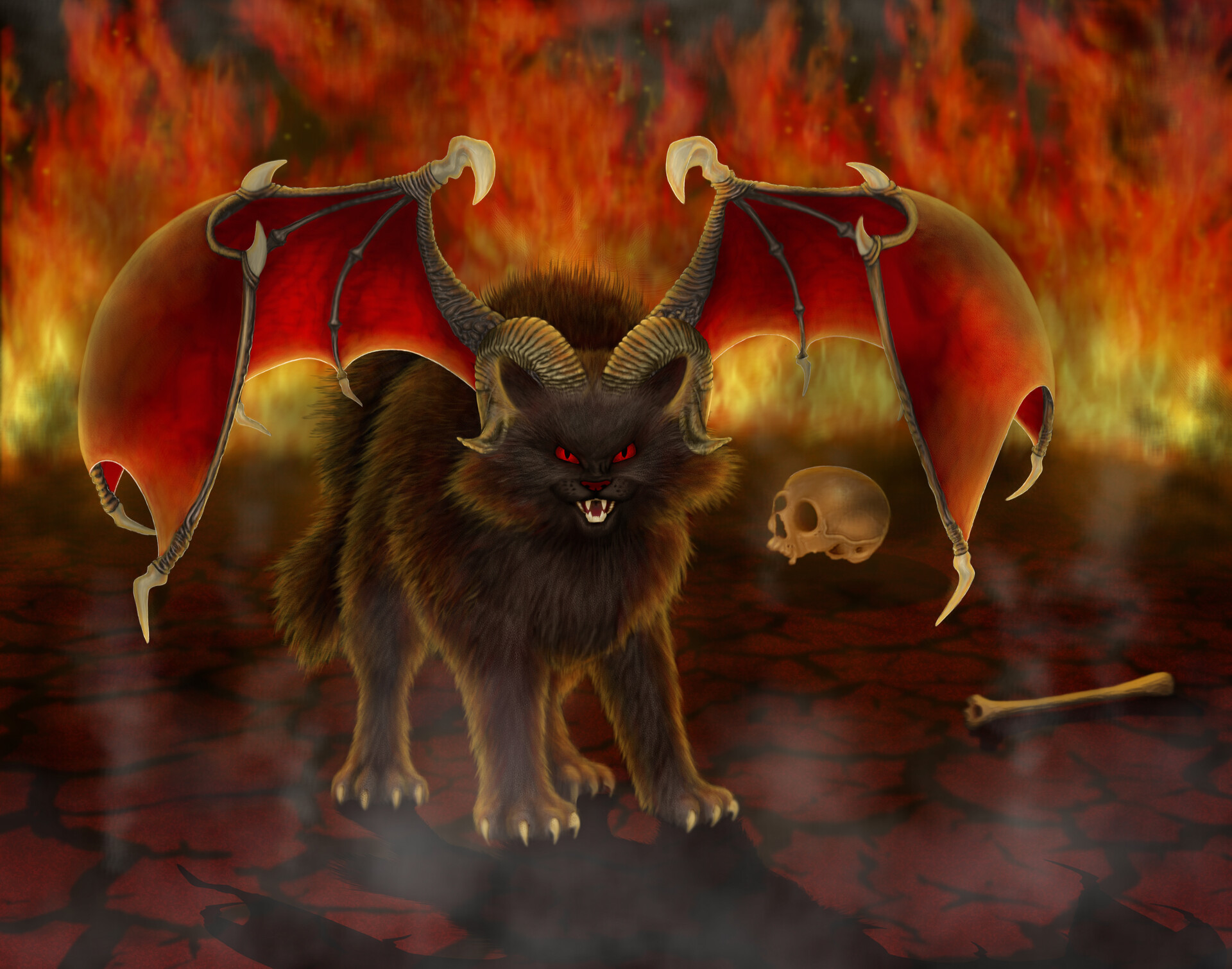 ArtStation - Fluffy demon