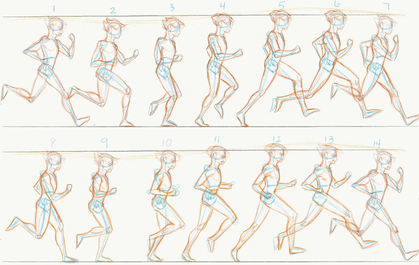 Mireio - Run Cycle - In Progress
