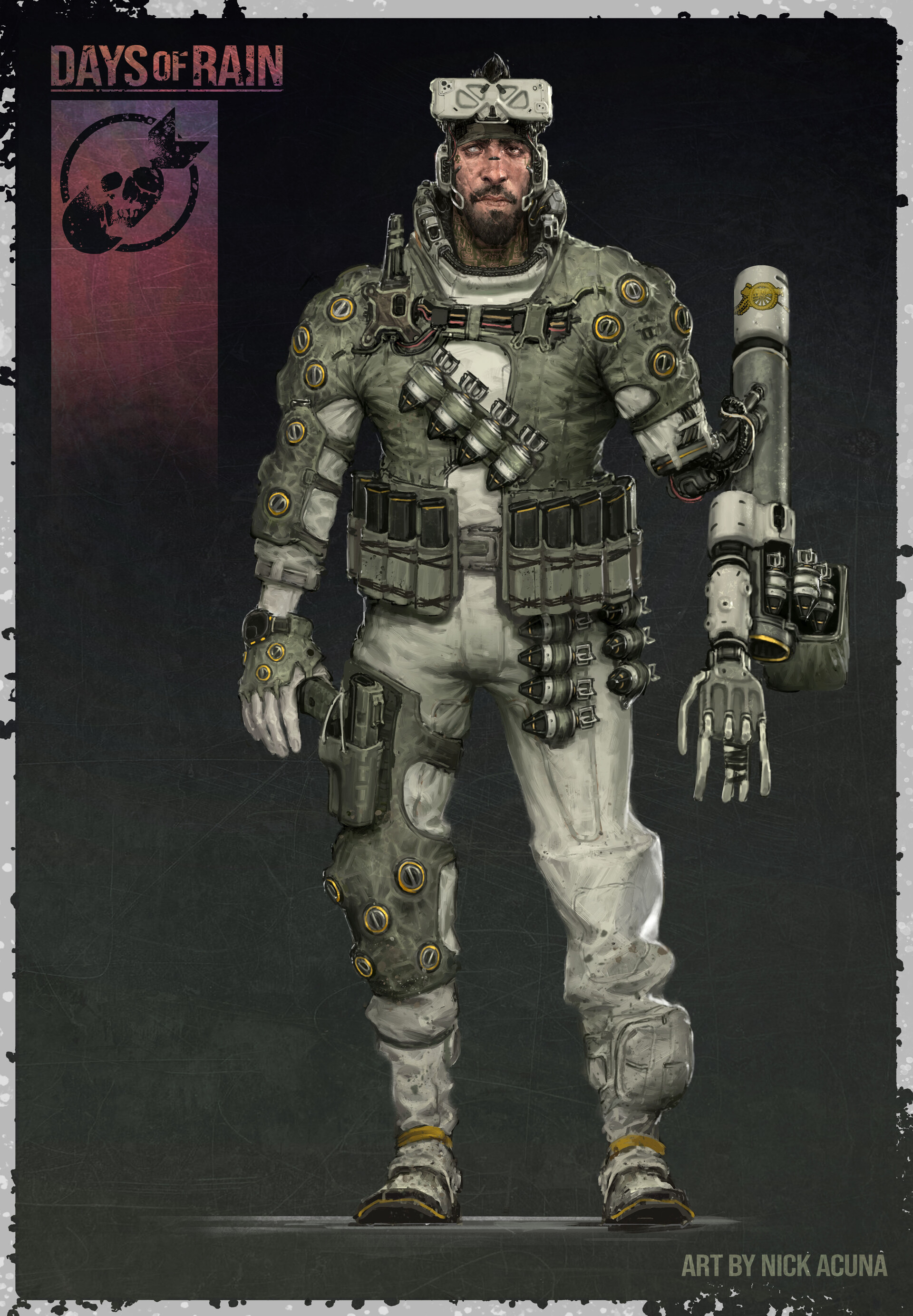 ArtStation - Days of rain - "BOOM" character design