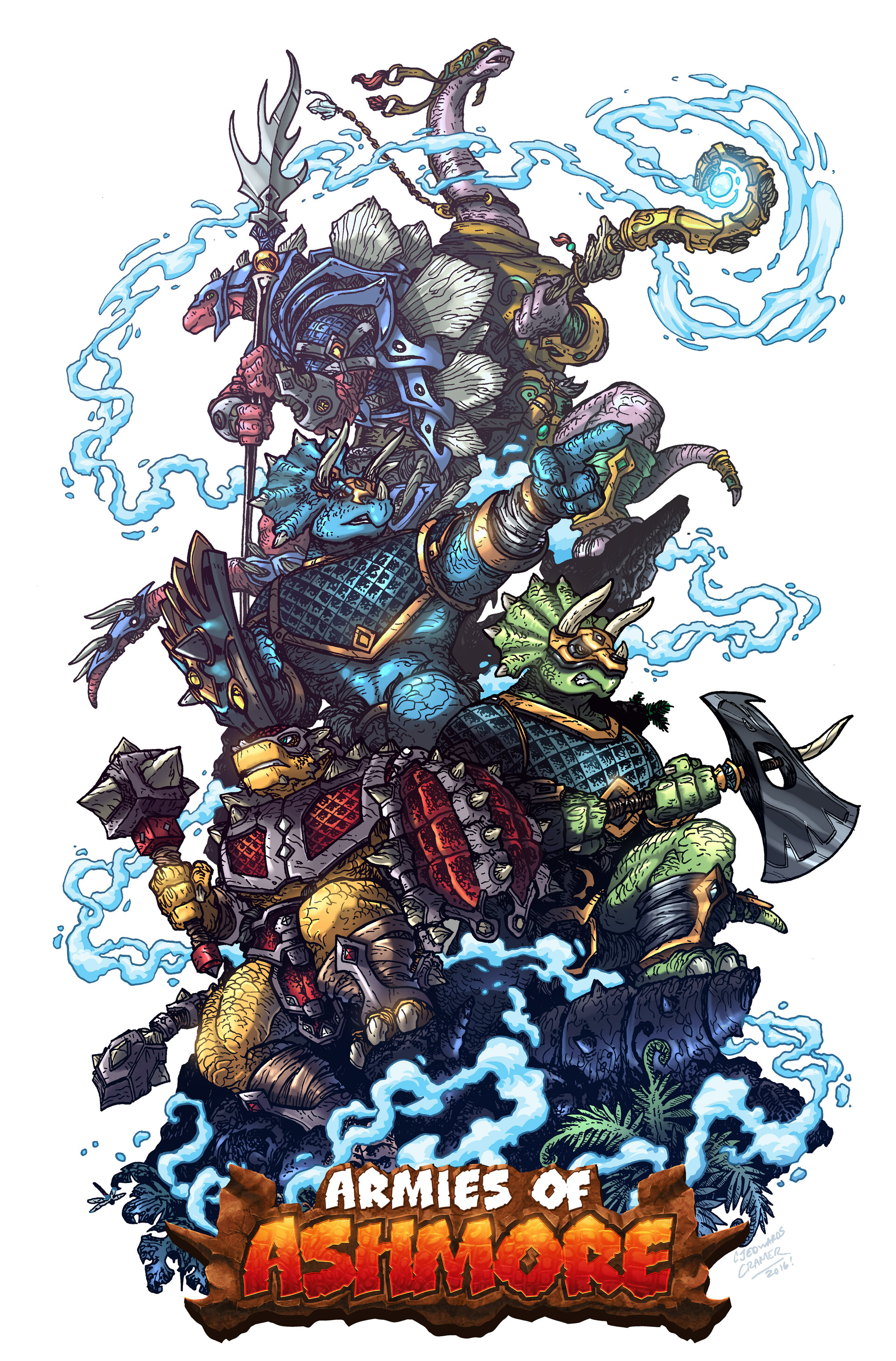 Andrew Cramer - Armies of Ashmore poster colours